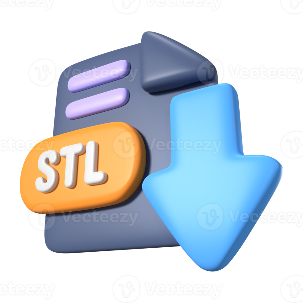 STL Download 3D Illustration Icon 34468308 PNG