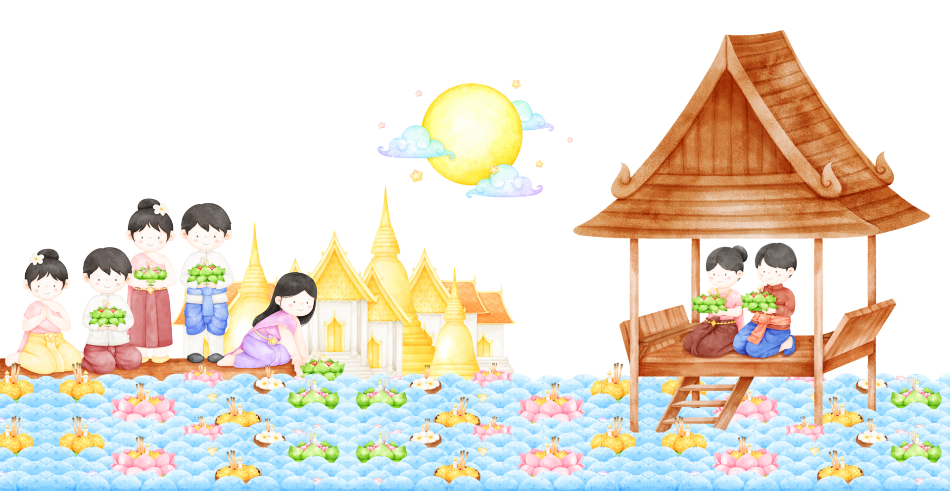 Loy Krathong Festival 34468588 Png