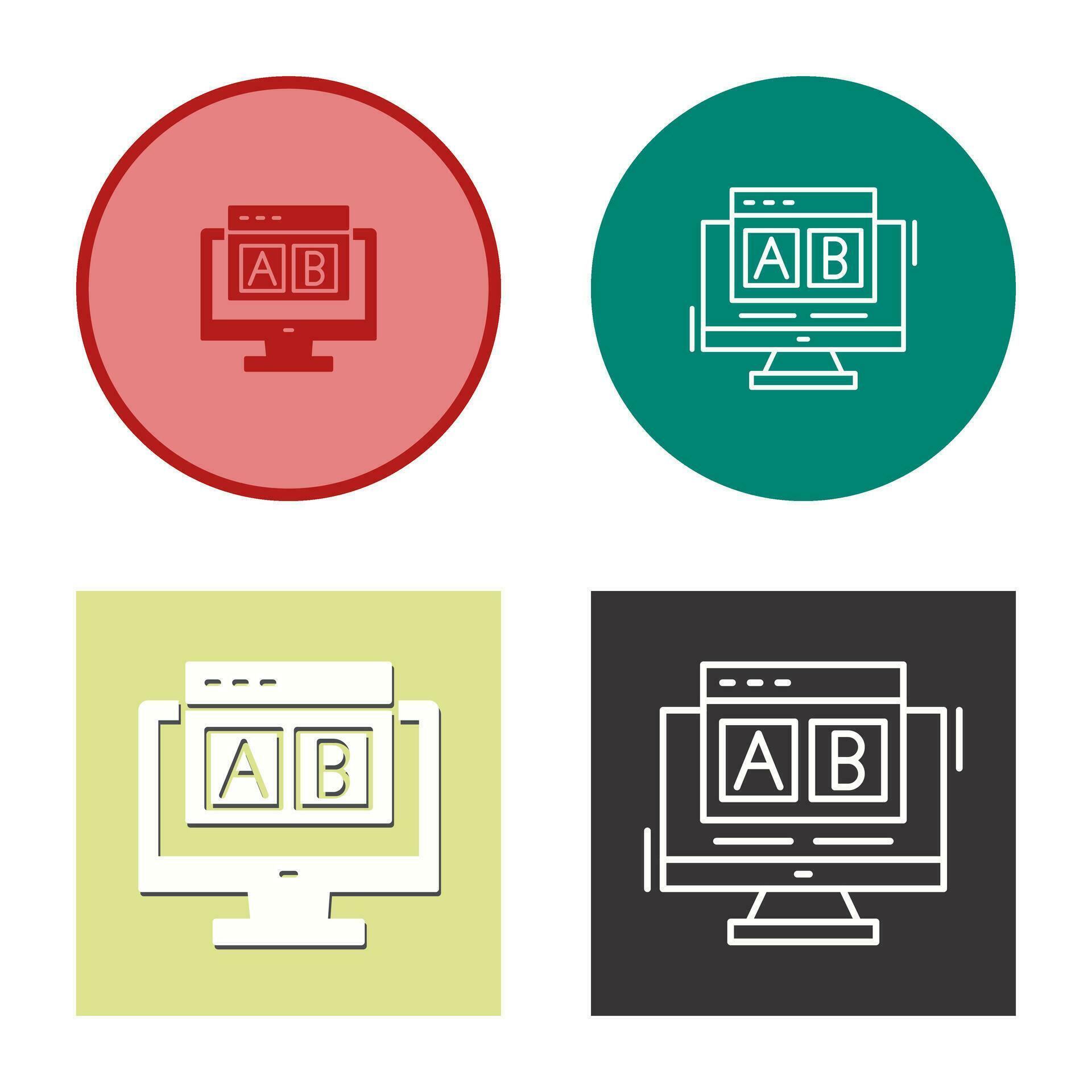 AB Testing Vector Icon 34474813 Vector Art at Vecteezy