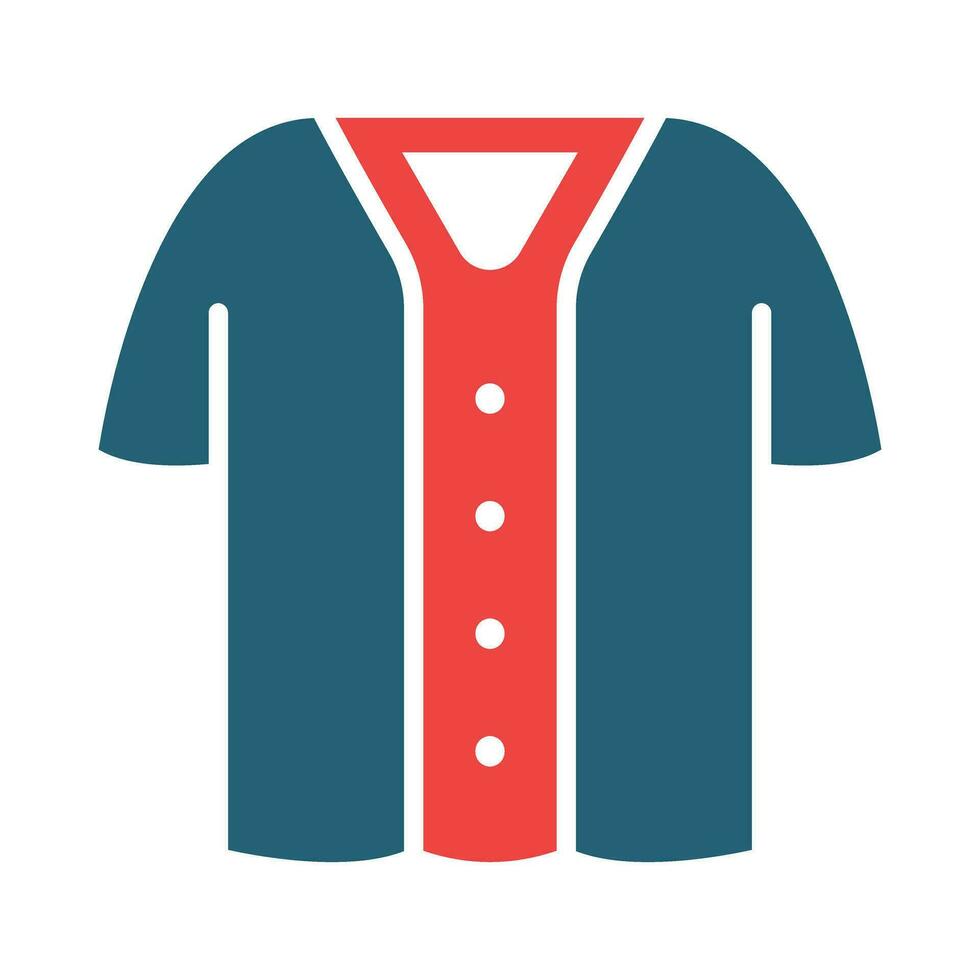 Baseball Shirt Vector Glyph Two Color Icon For Personal And Commercial Use. 34483048 Vector Art ...