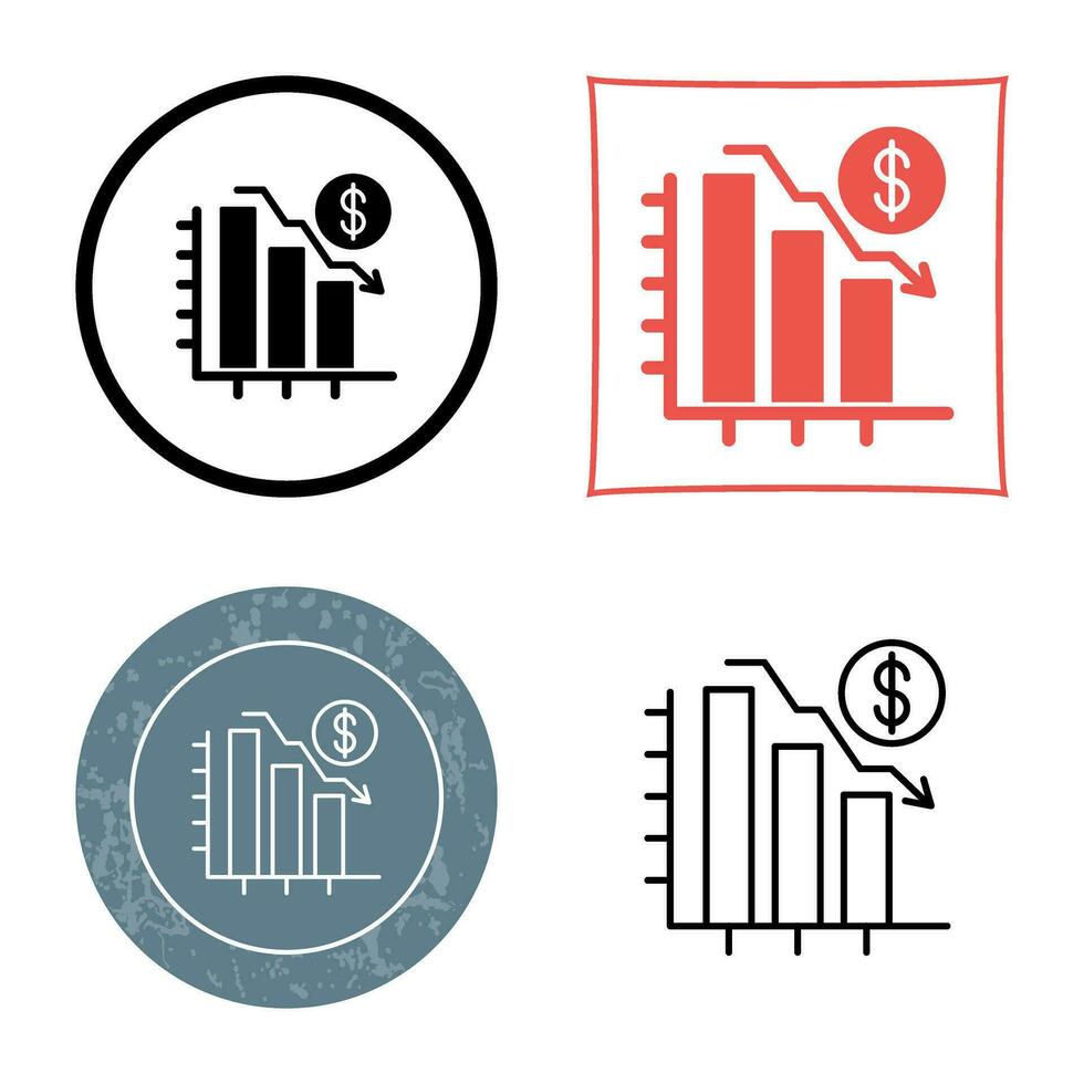 Chart Down Vector Icon 34484162 Vector Art at Vecteezy