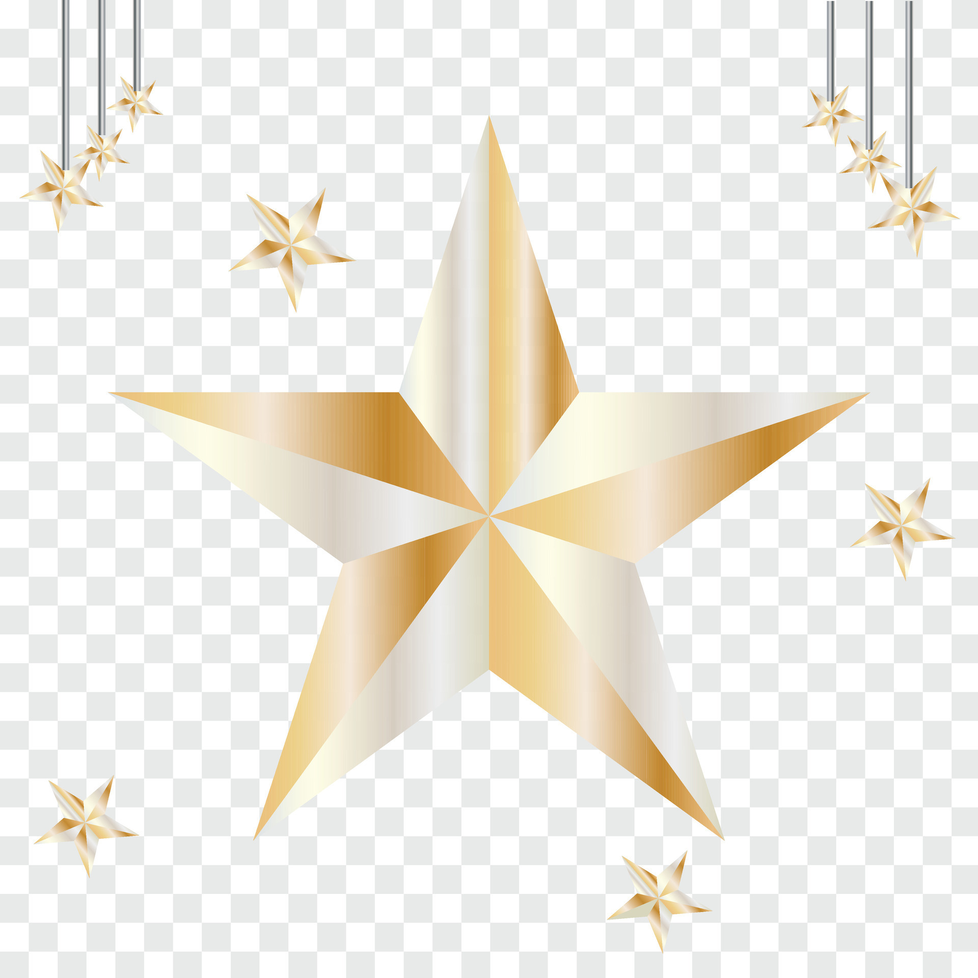 Golden Star - 3d render 34488198 Vector Art at Vecteezy