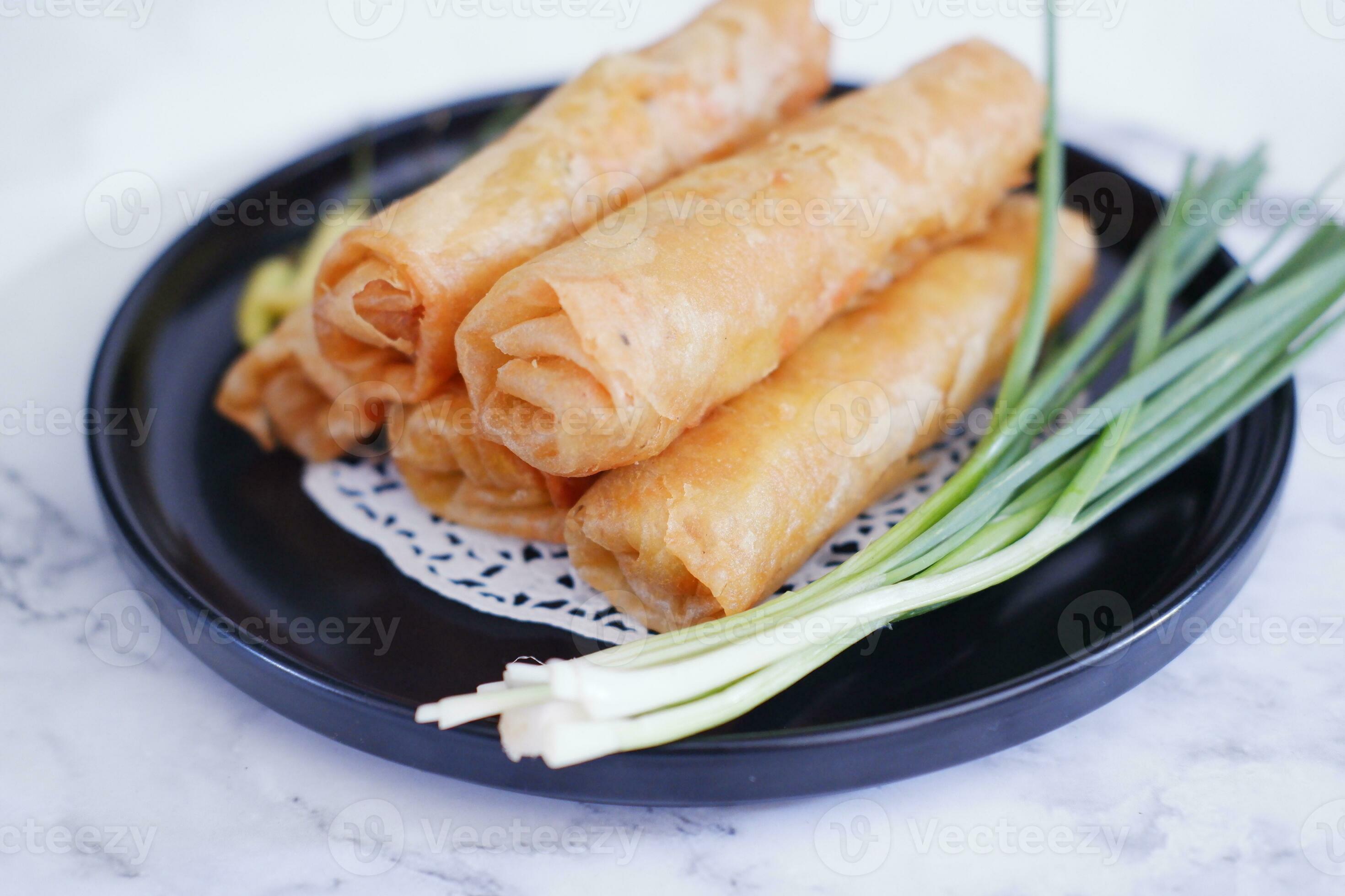 Lumpia or lunpia, traditional snacks from Semarang, Central Java ...