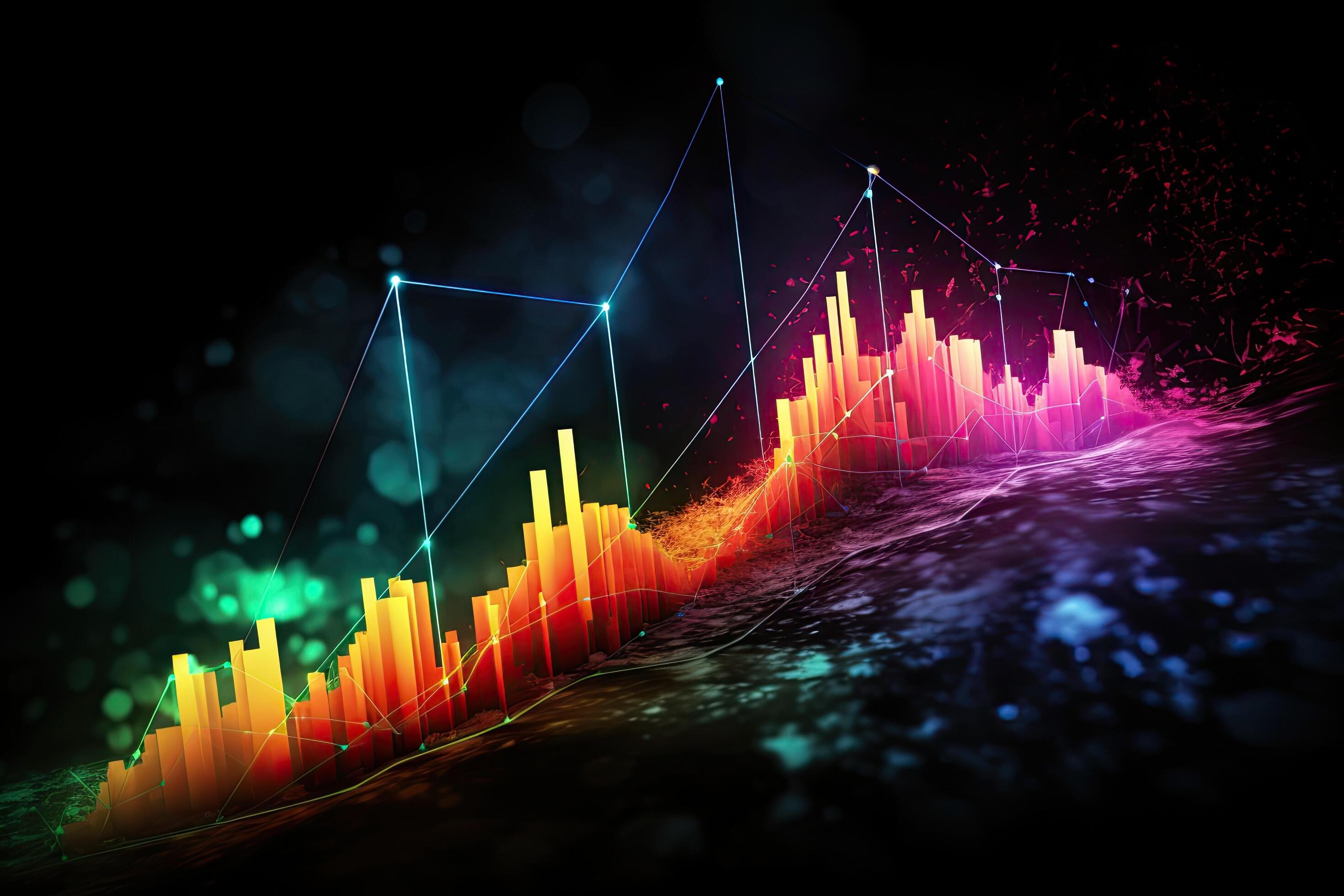 Abstract background image with graphs and diagrams Graphic concept for your design, Stock chart ...