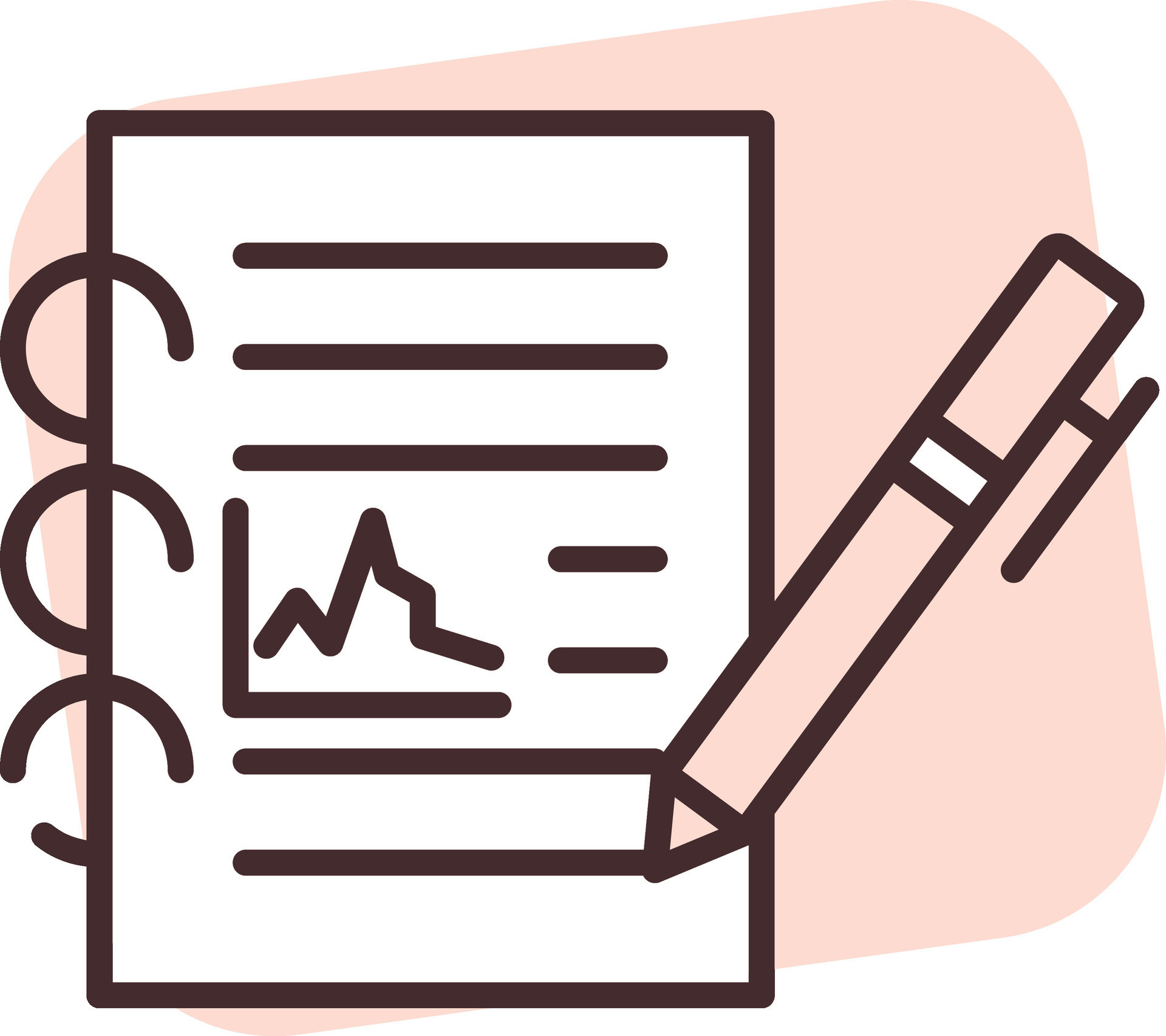 Chart project, icon, vector on white background. 34501381 Vector Art at ...