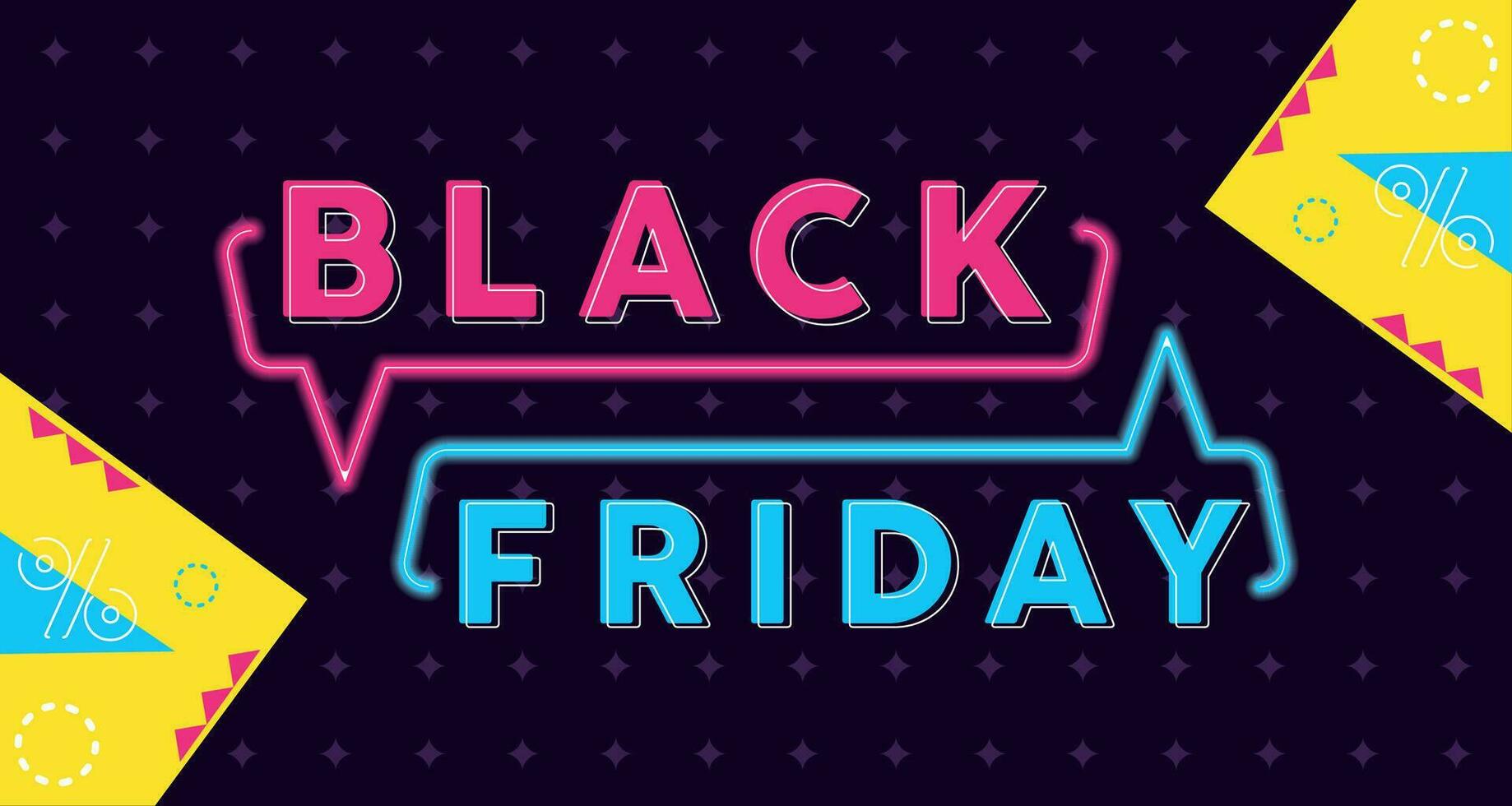 Black Friday Neon Background Vector 34504225 Vector Art At Vecteezy