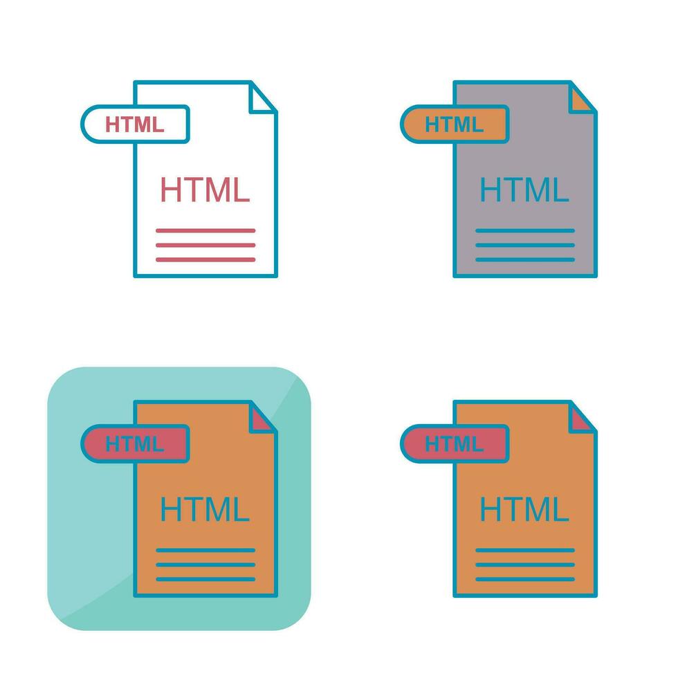 HTML Vector Icon 34518686 Vector Art at Vecteezy