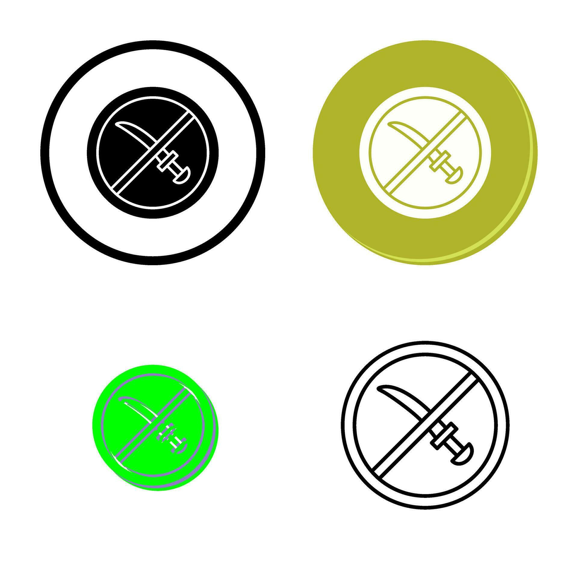 No Weapons Vector Icon 34520233 Vector Art at Vecteezy