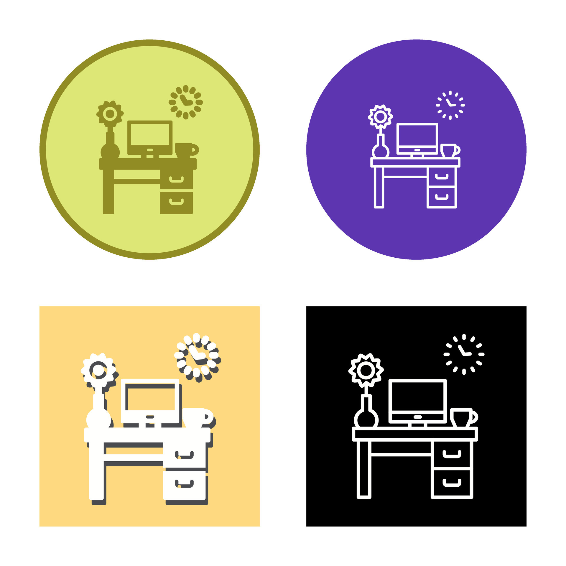 Work Table Vector Icon 34521864 Vector Art at Vecteezy