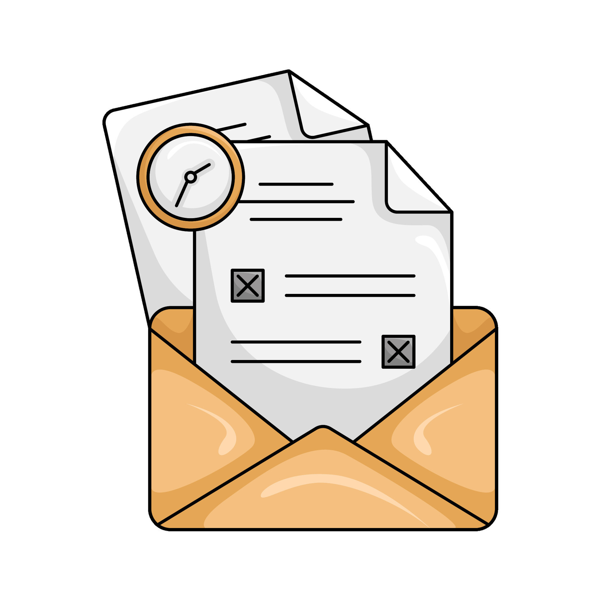 Task List In Mail Illustration 34523875 Vector Art At Vecteezy Task List In Mail Illustration 34523875 Vector Art At Vecteezy