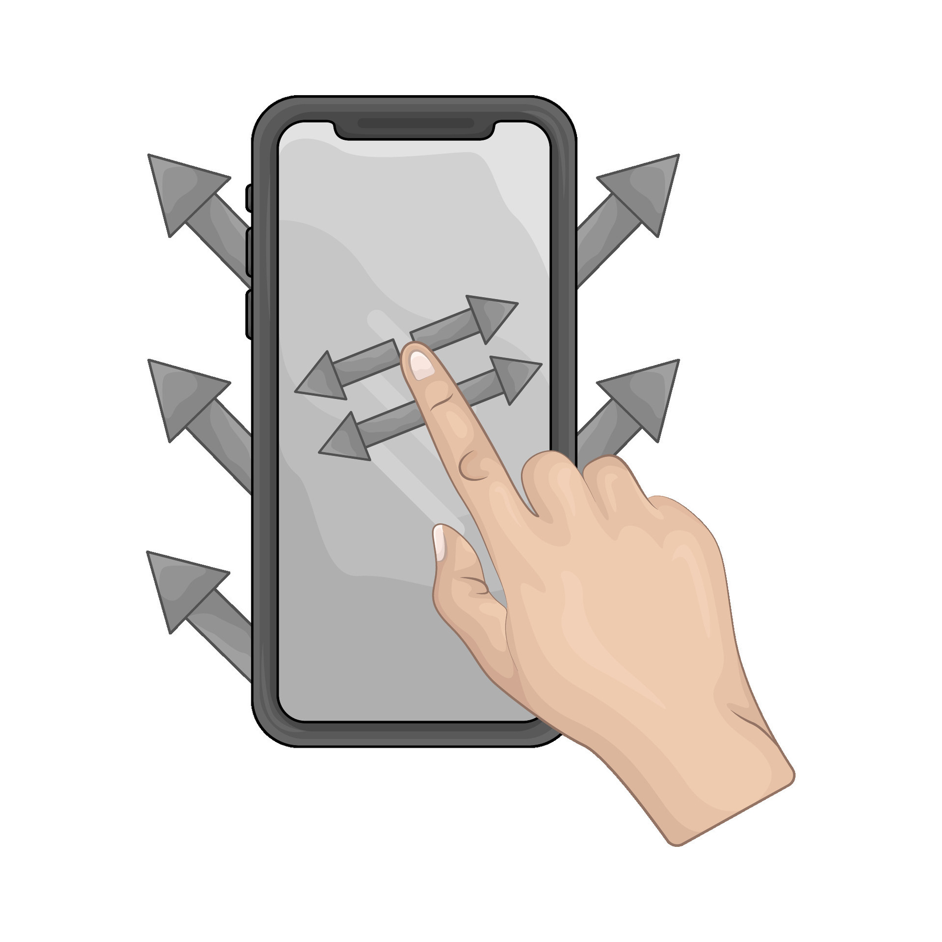 arrow with hand touch mobile phone illustration 34525968 Vector Art at ... arrow with hand touch mobile phone illustration 34525968 Vector Art at ...