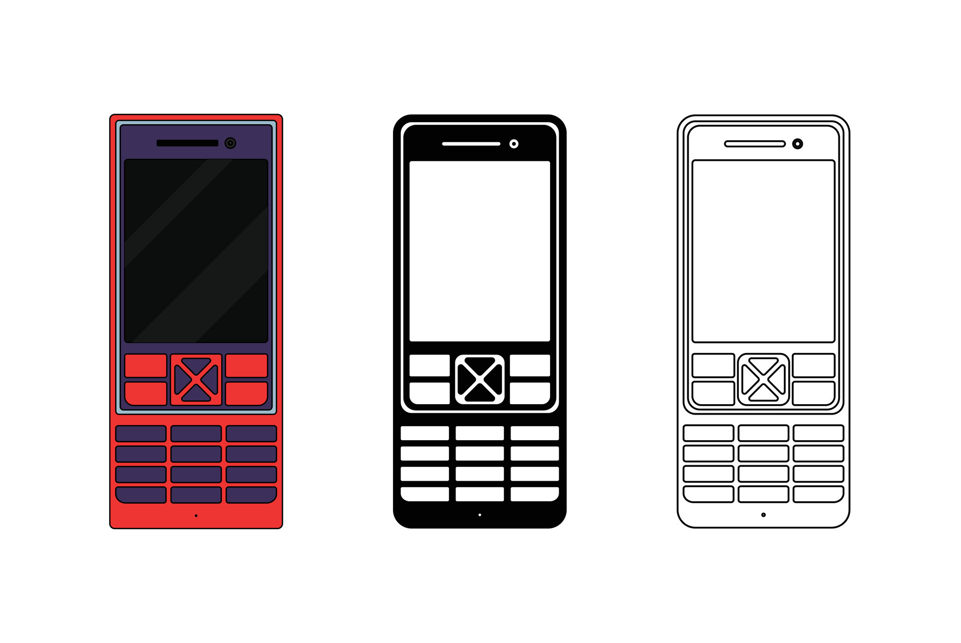 Mobile Vector Illustration Icon Set 34526129 Vector Art At Vecteezy