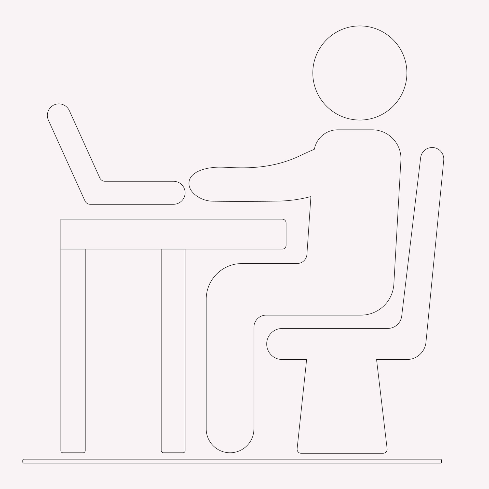 Businessman Working on Computer Vector illustration 34527045 Vector Art ...