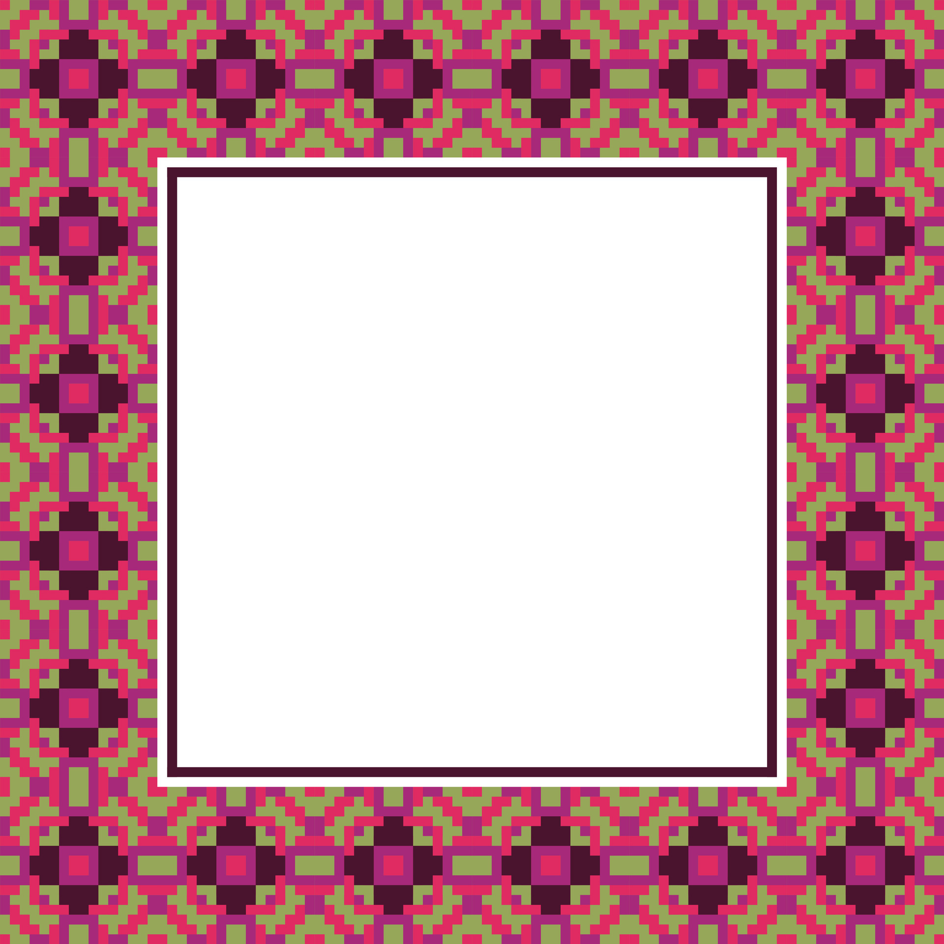 a square frame with a pattern on it 34527612 Vector Art at Vecteezy