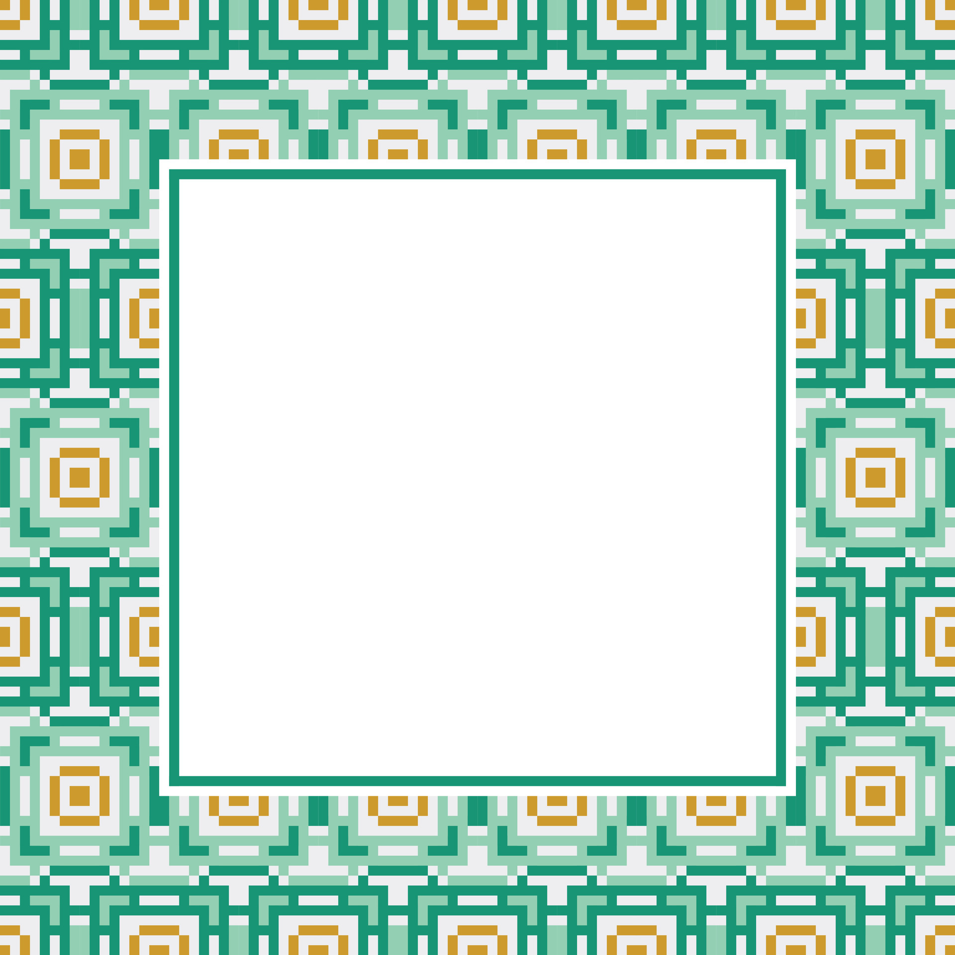 an abstract square frame with a green and orange pattern 34527613 ...