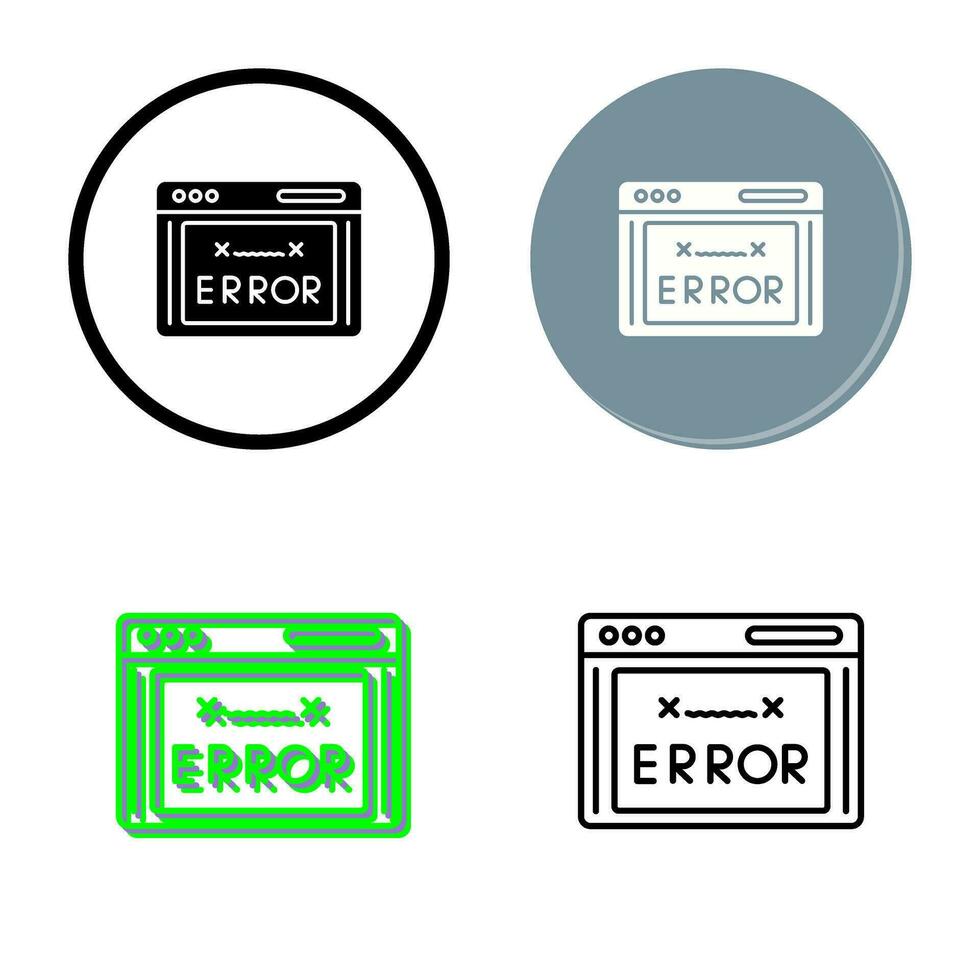 Error Code Vector Icon 34534048 Vector Art at Vecteezy