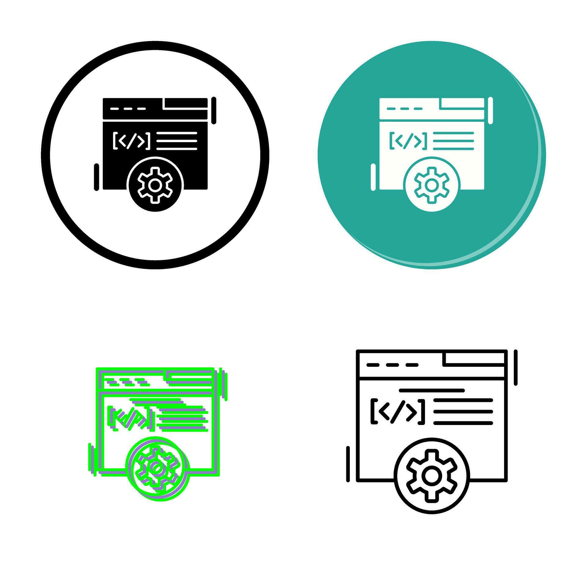 Web Development Vector Icon 34535009 Vector Art At Vecteezy