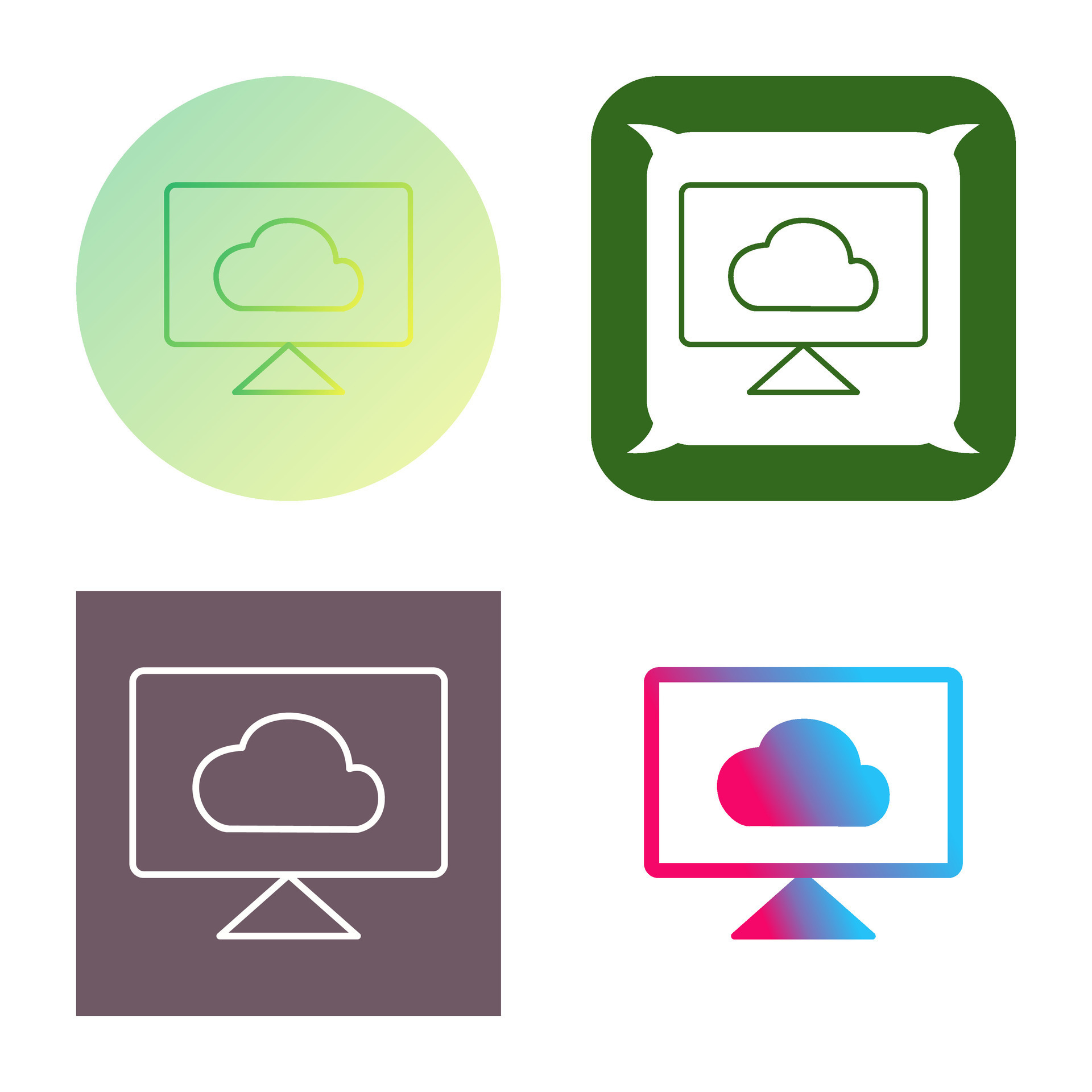 Cloud System Vector Icon 34535239 Vector Art at Vecteezy