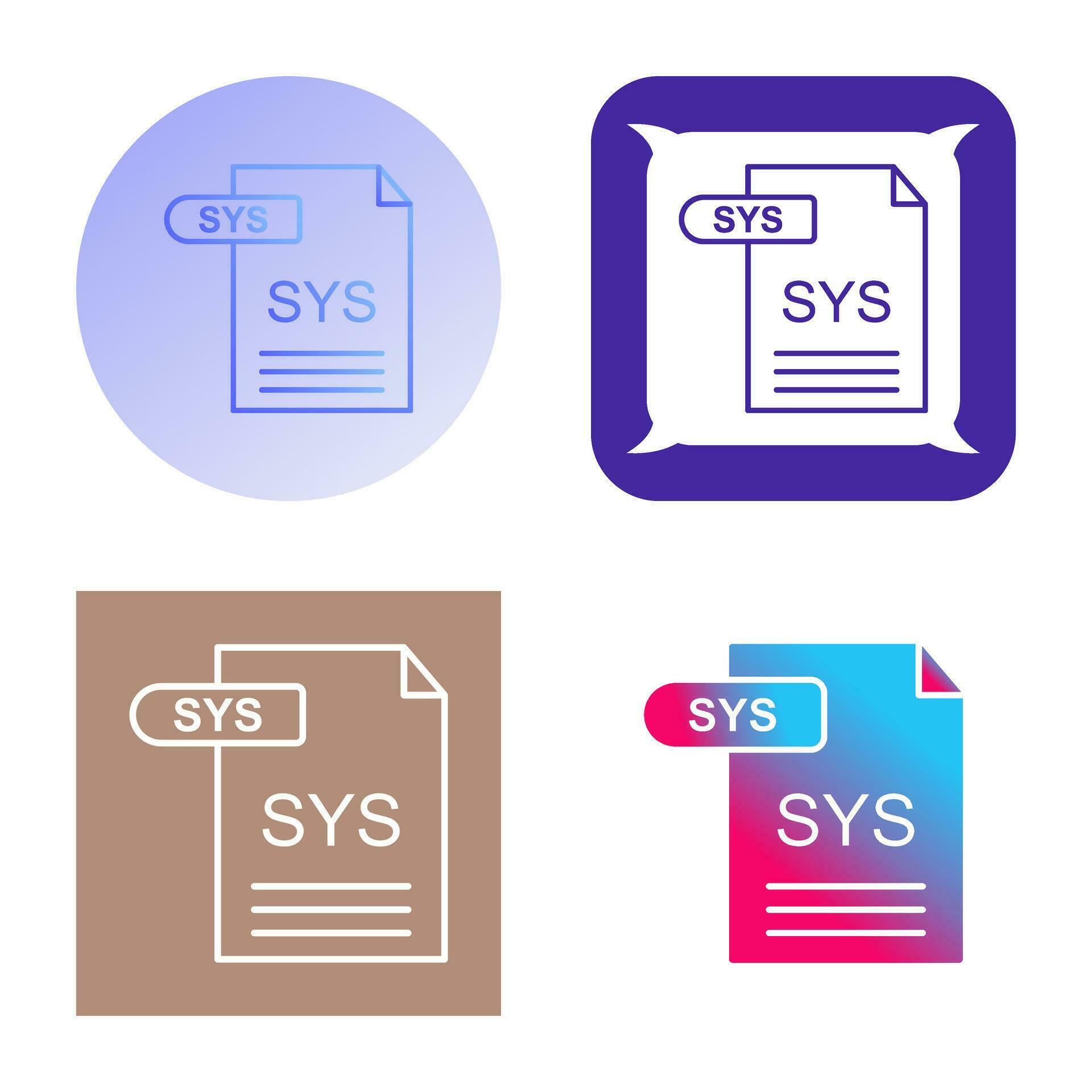 SYS Vector Icon 34535534 Vector Art at Vecteezy