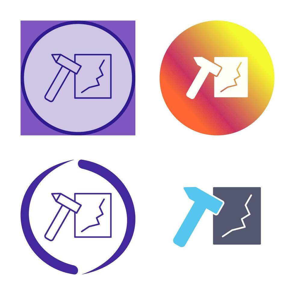 Unique Break Glass Vector Icon 34535778 Vector Art At Vecteezy