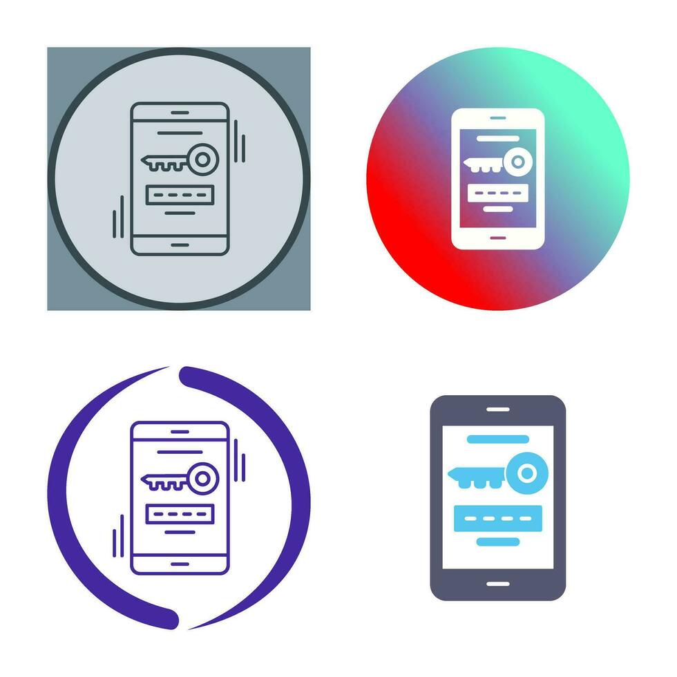 One Time Password Vector Icon 34537015 Vector Art At Vecteezy