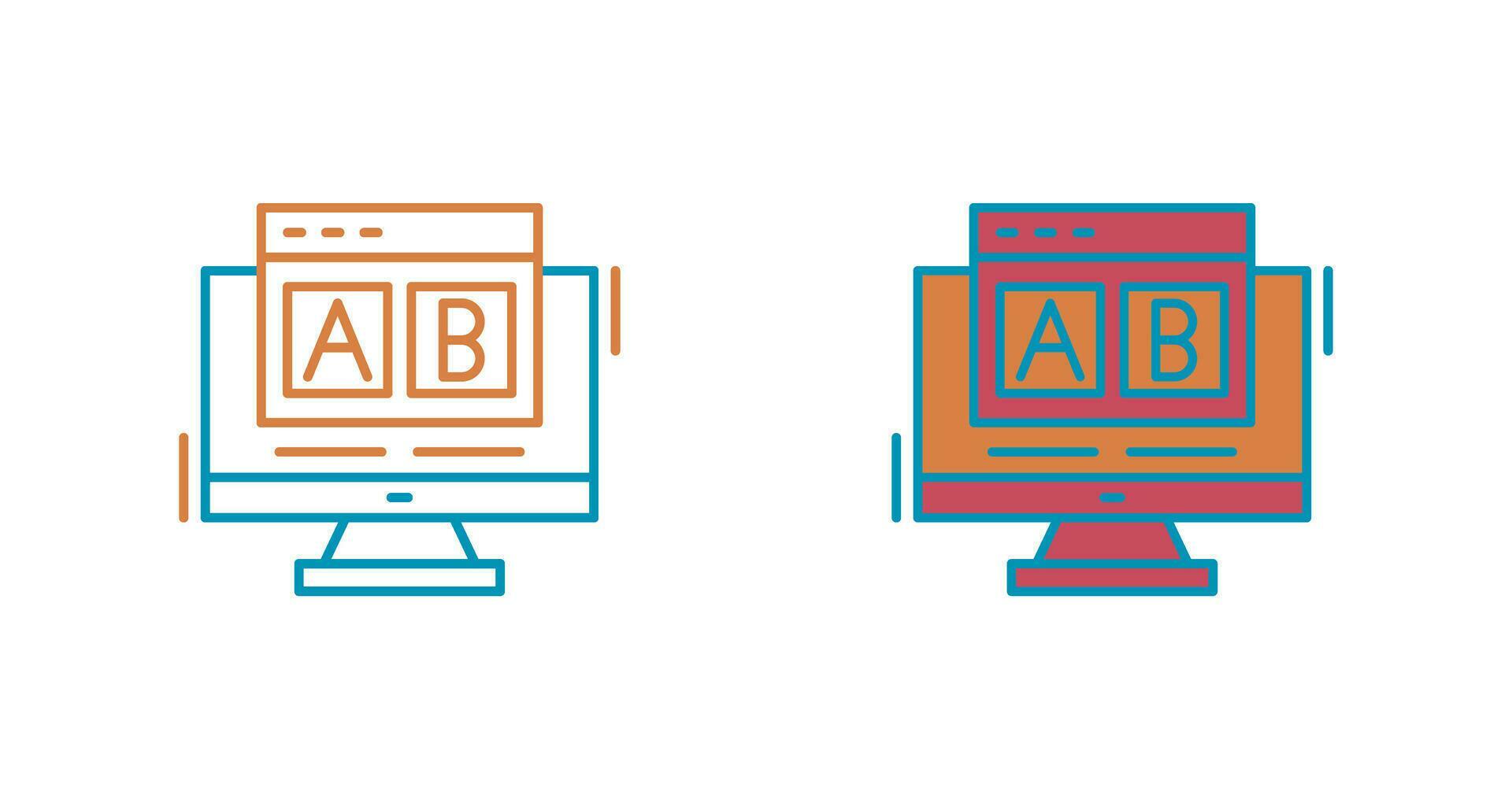 AB Testing Vector Icon 34539200 Vector Art at Vecteezy