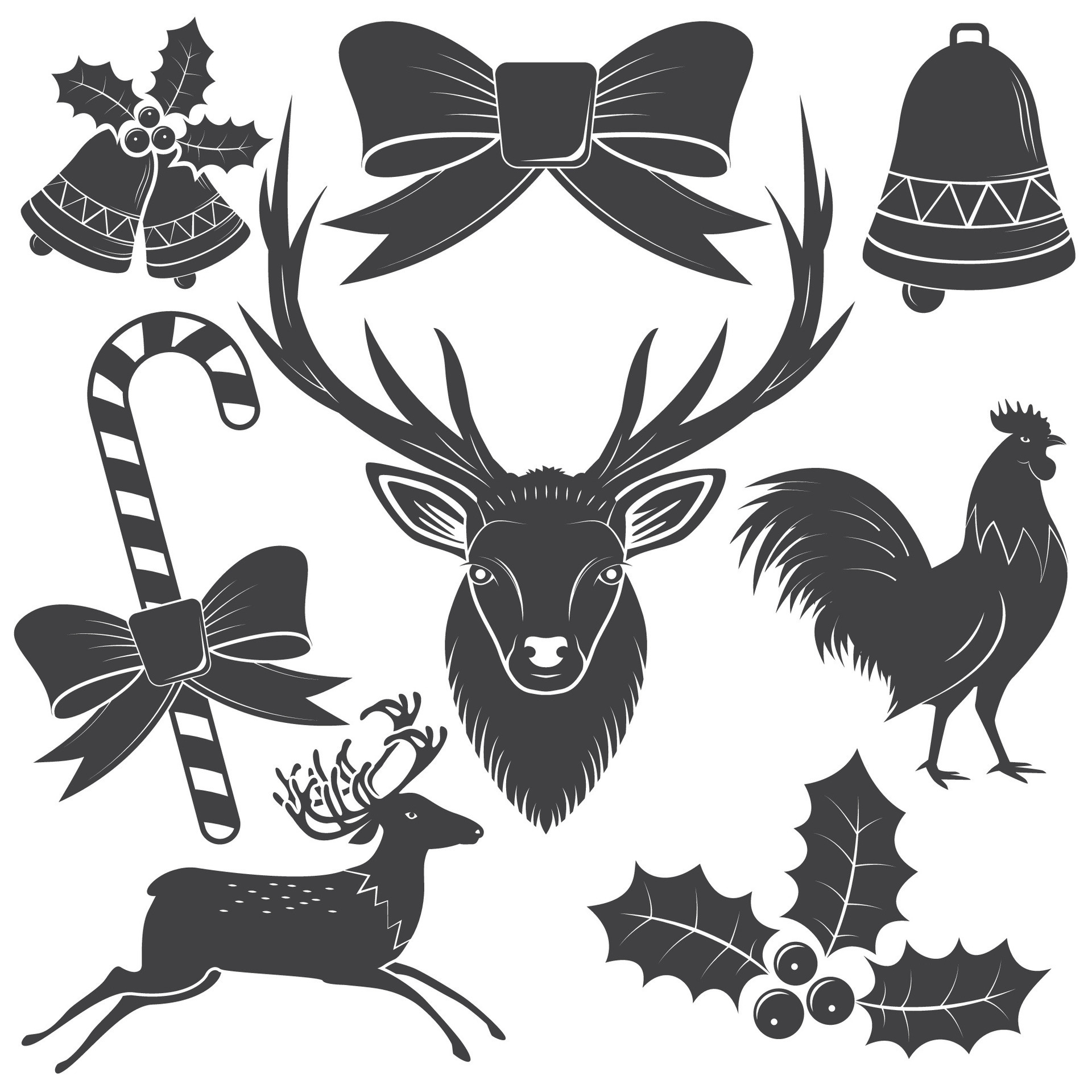 Collection of Christmas Icons 34546781 Vector Art at Vecteezy