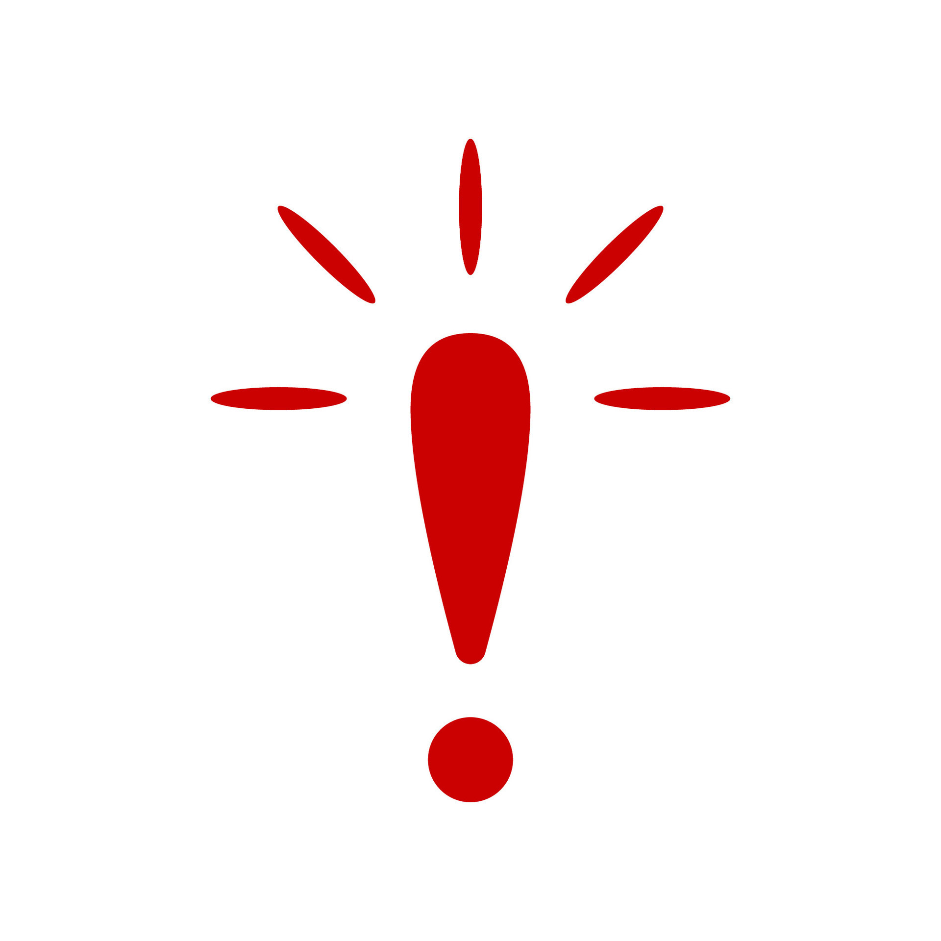 Exclamation mark. Red vector warn sign. Caution or attention icon ... Exclamation mark. Red vector warn sign. Caution or attention icon ...