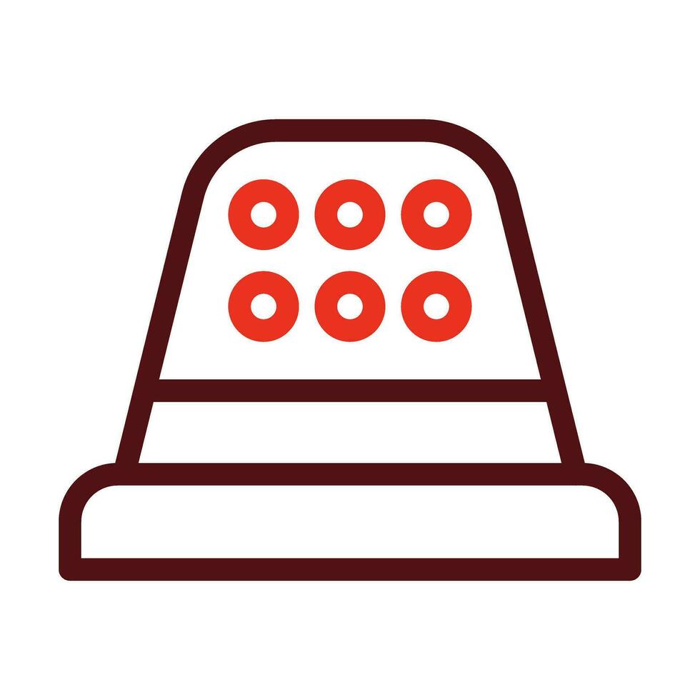 Thimble Vector Thick Line Two Color Icons For Personal And Commercial ...