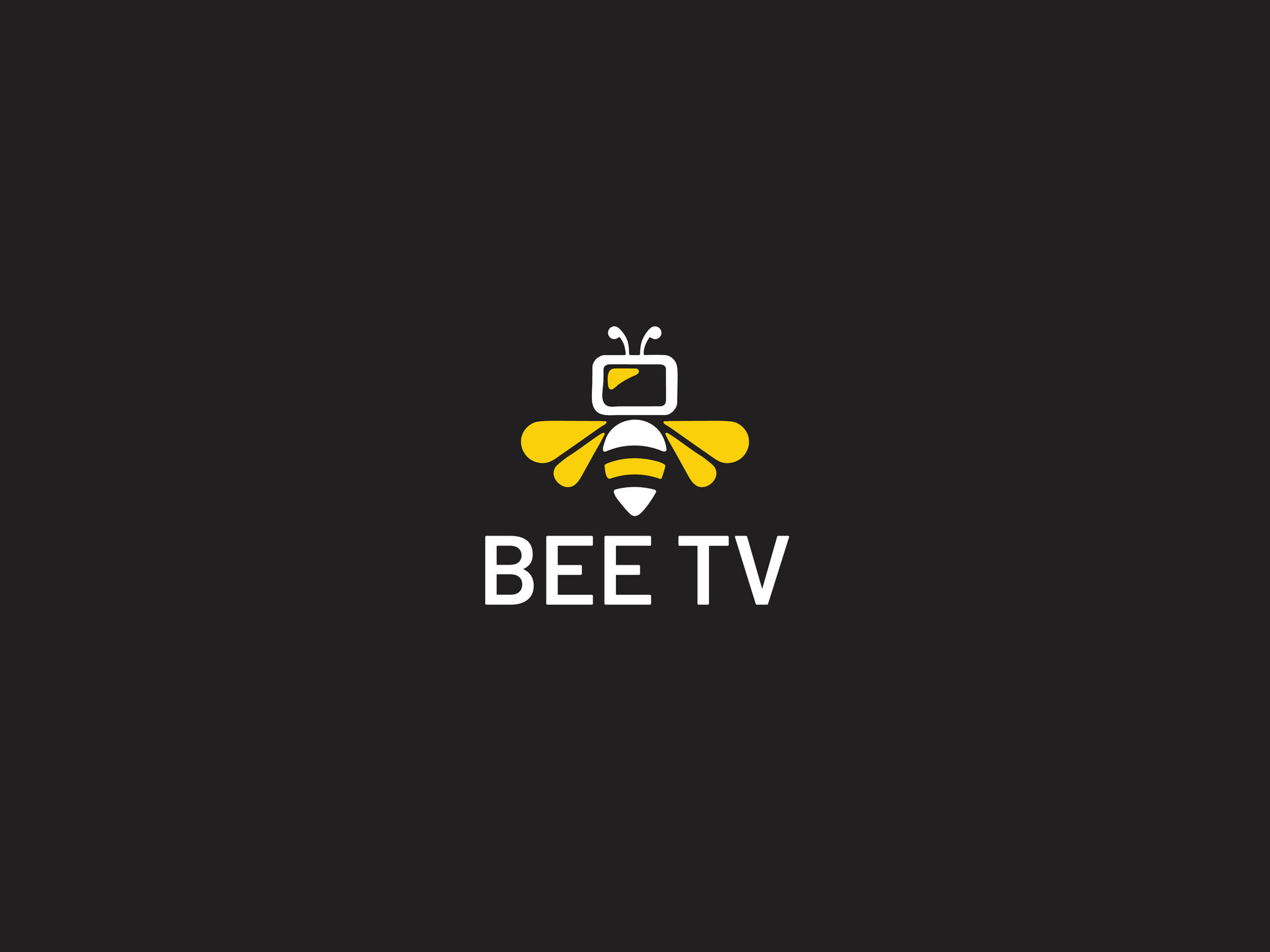 Bee tv logo design 34551413 Vector Art at Vecteezy
