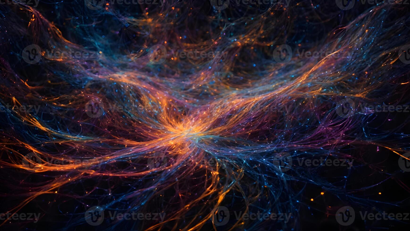 Digital Technology Background Of Dots And Lines Concept For Neural Network Cybersecurity Data