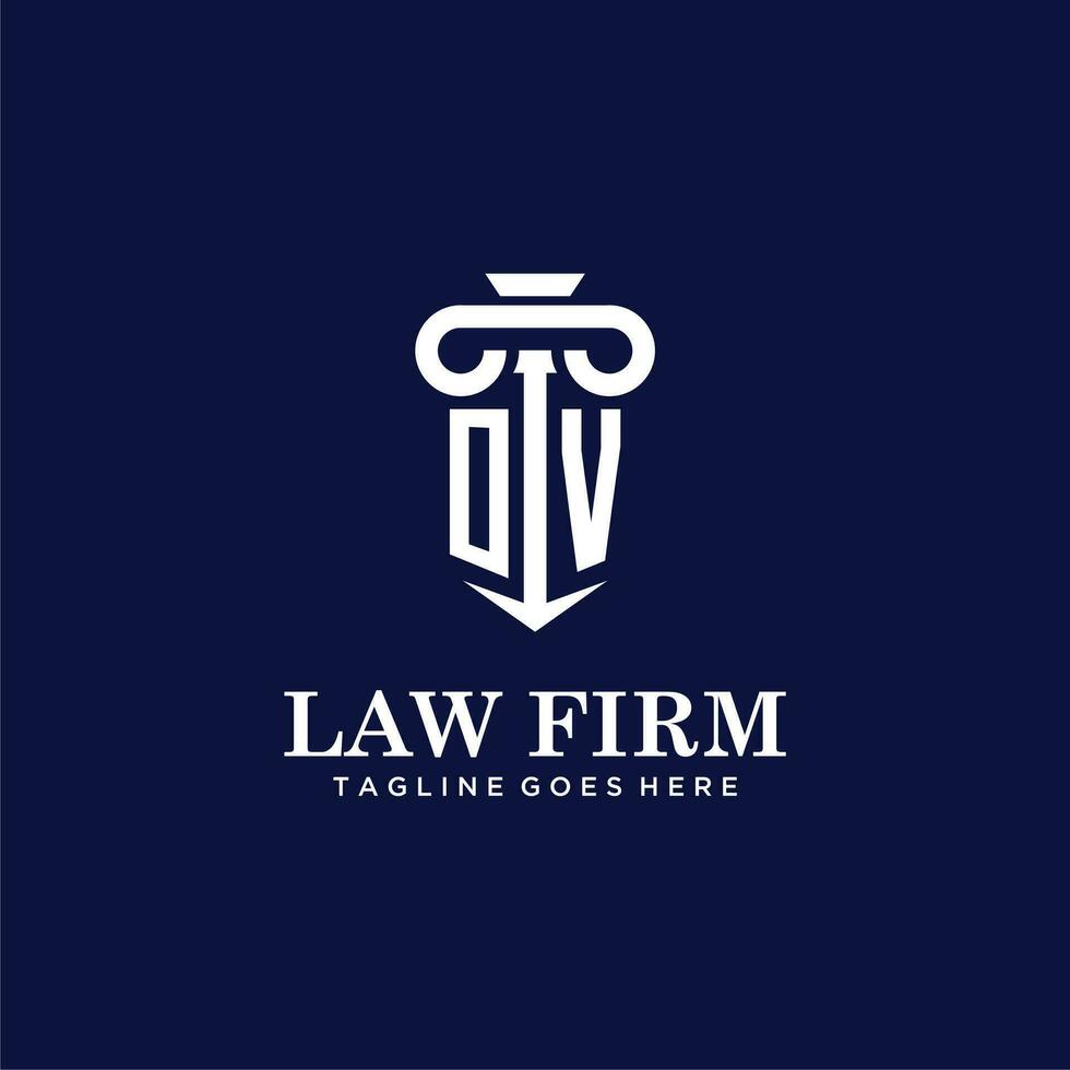 OV initial monogram logo lawfirm with pillar design 34555074 Vector Art ... OV initial monogram logo lawfirm with pillar design 34555074 Vector Art ...