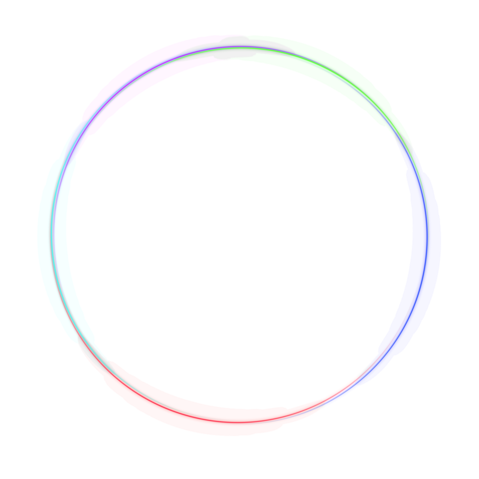 Abstract Neon Glow Ring Element 34556767 Png