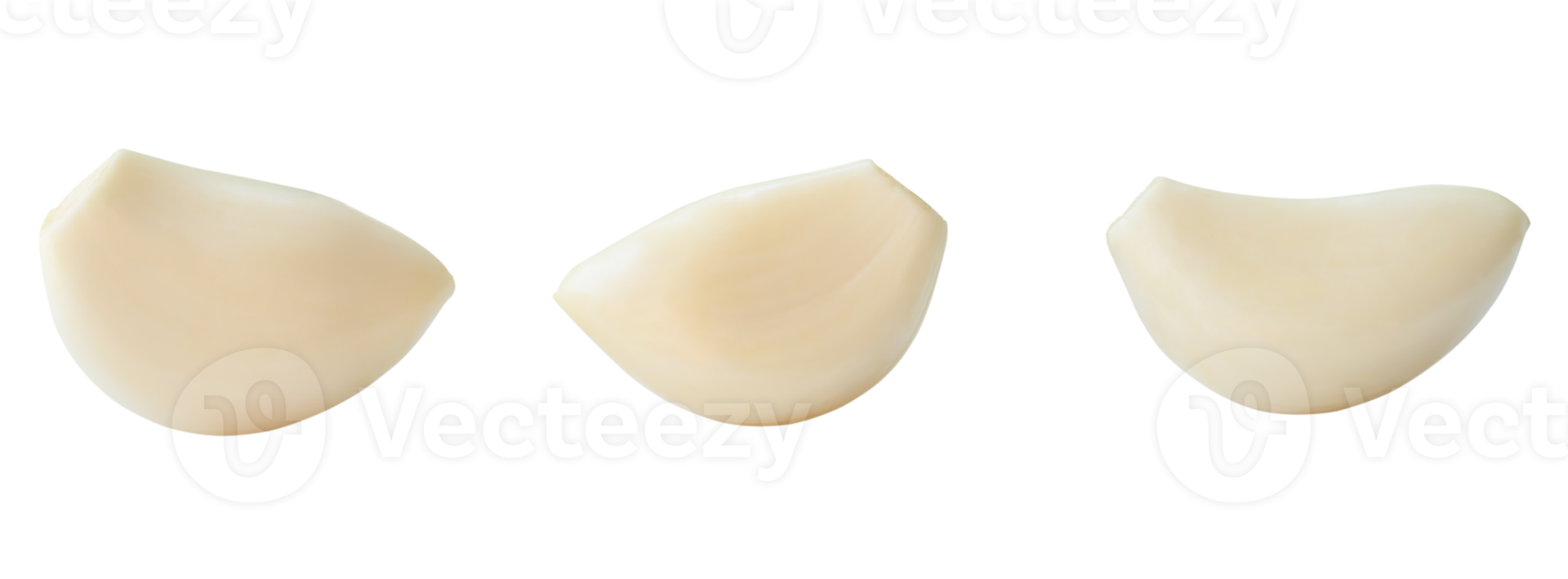 Set Of Peeled Garlic Cloves Isolated With Clipping Path In Png File Format 34564380 Png