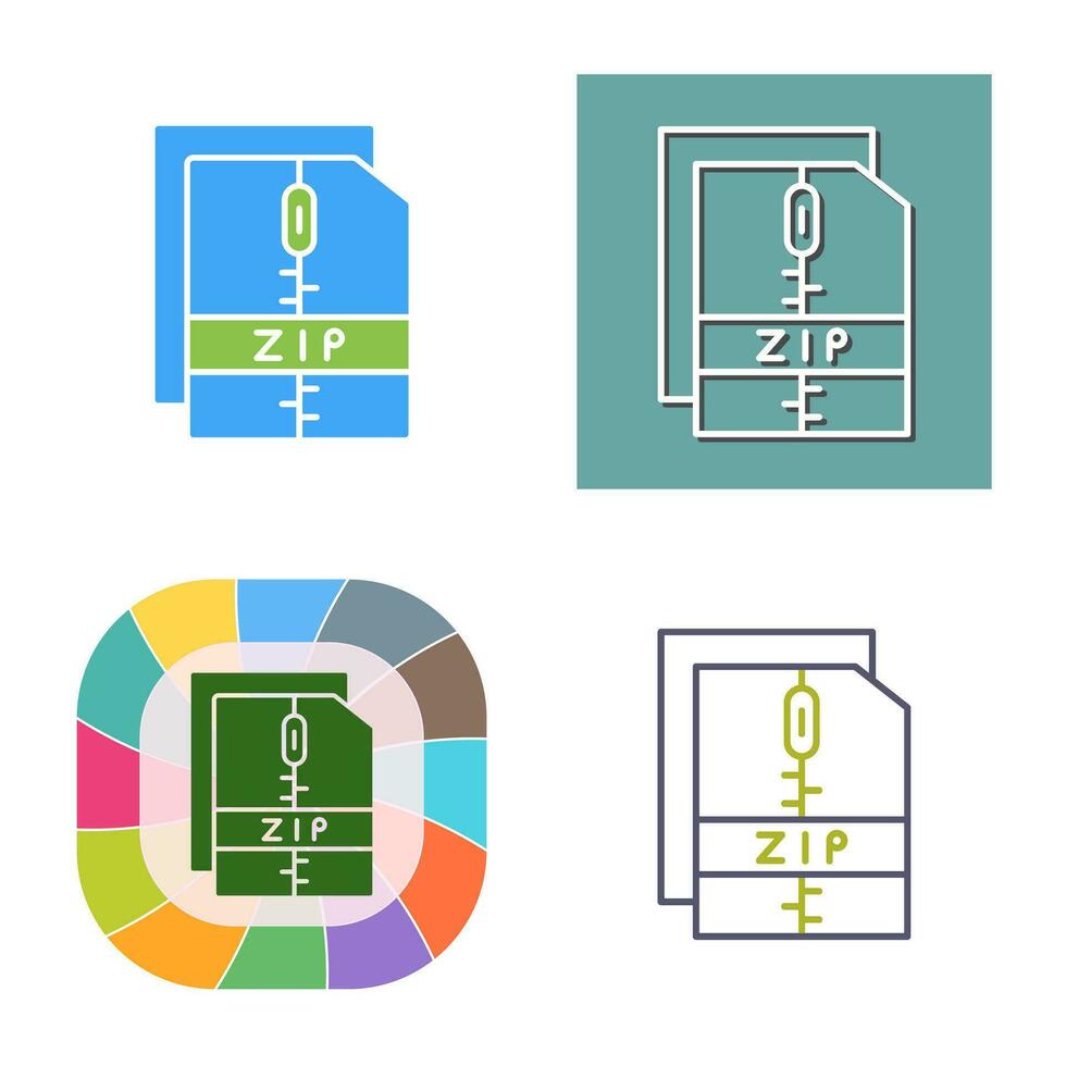 Zip File Vector Icon 34568885 Vector Art at Vecteezy