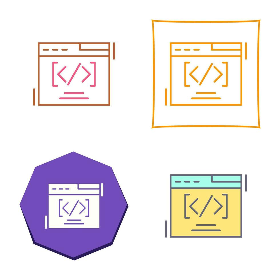Web Coding Vector Icon 34577576 Vector Art At Vecteezy 8171