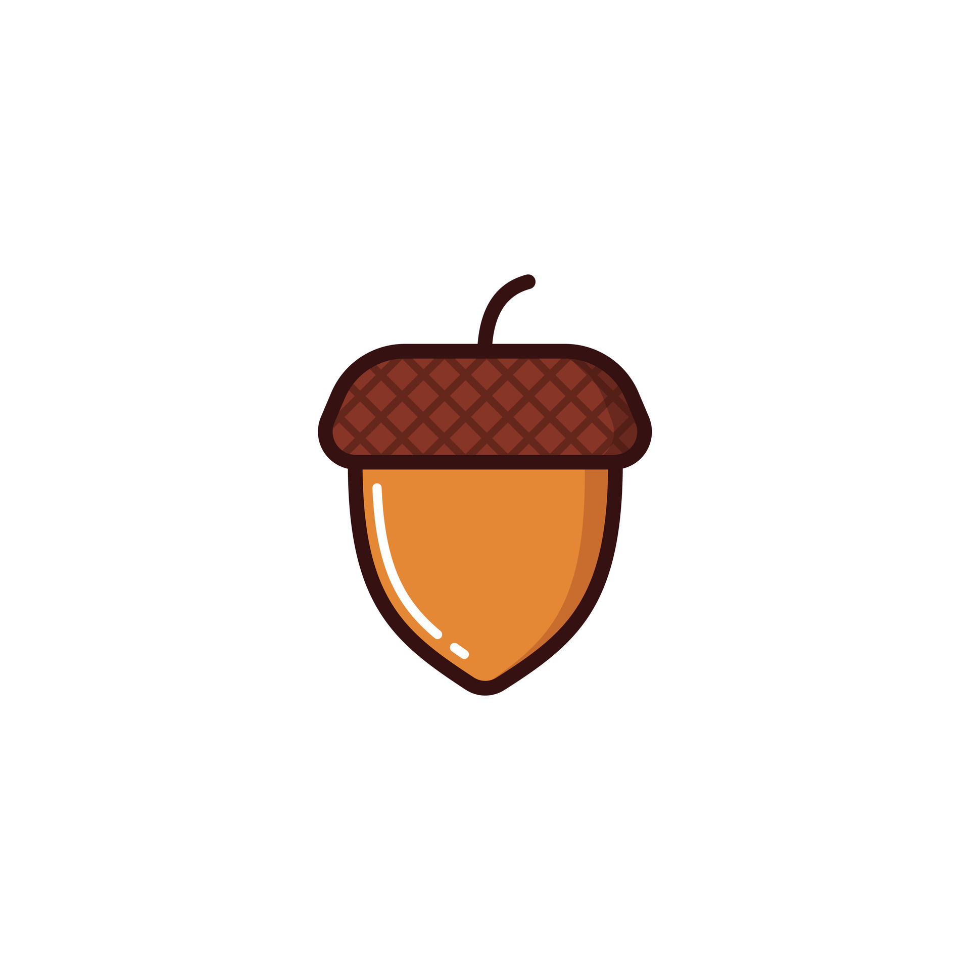 Acorn icon with Simple colorfull style Vector Illustration 34580182 ... Acorn icon with Simple colorfull style Vector Illustration 34580182 ...