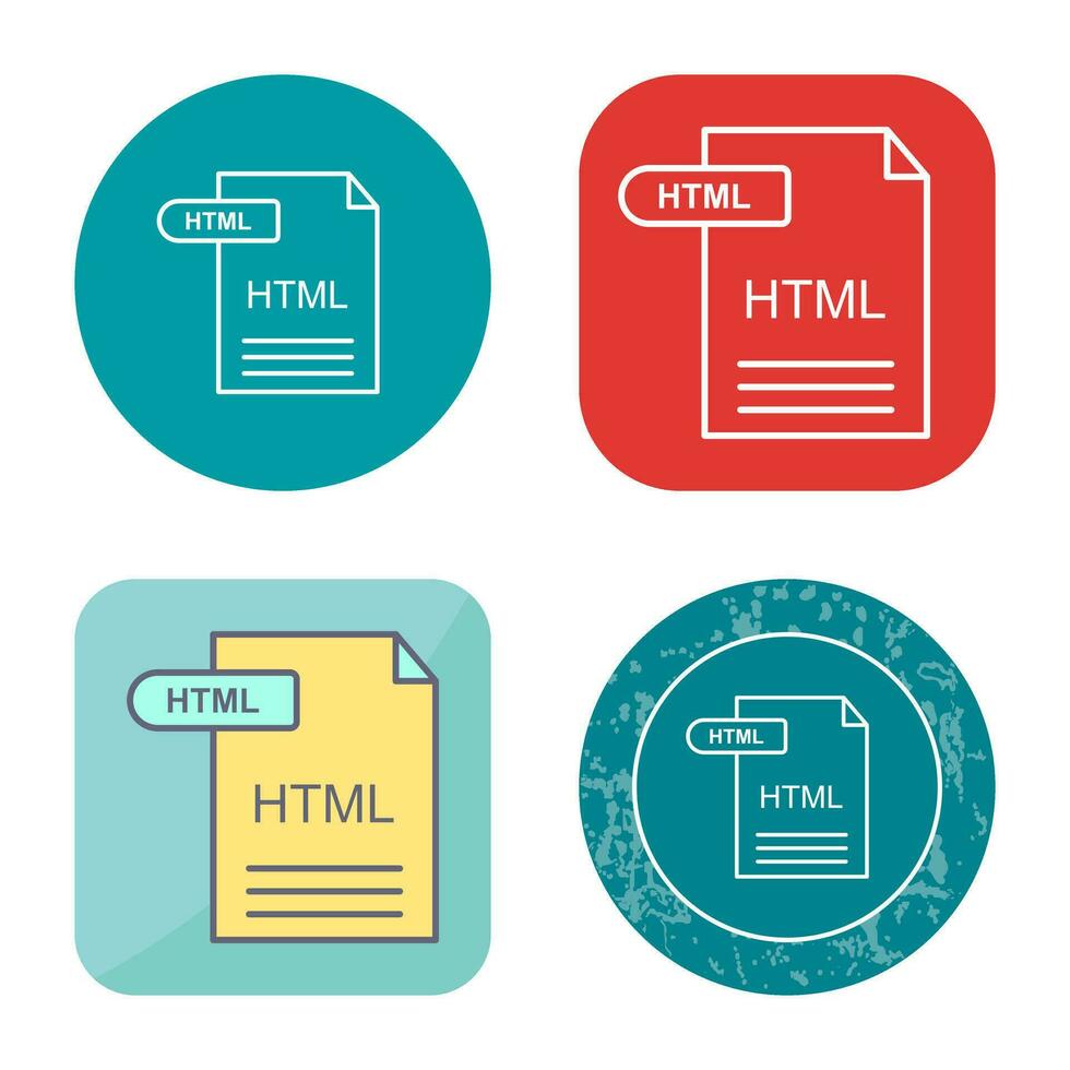 HTML Vector Icon 34587831 Vector Art at Vecteezy