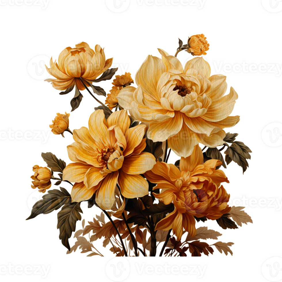 Beautiful Yellow Flowers Generated Ai 34592607 Png