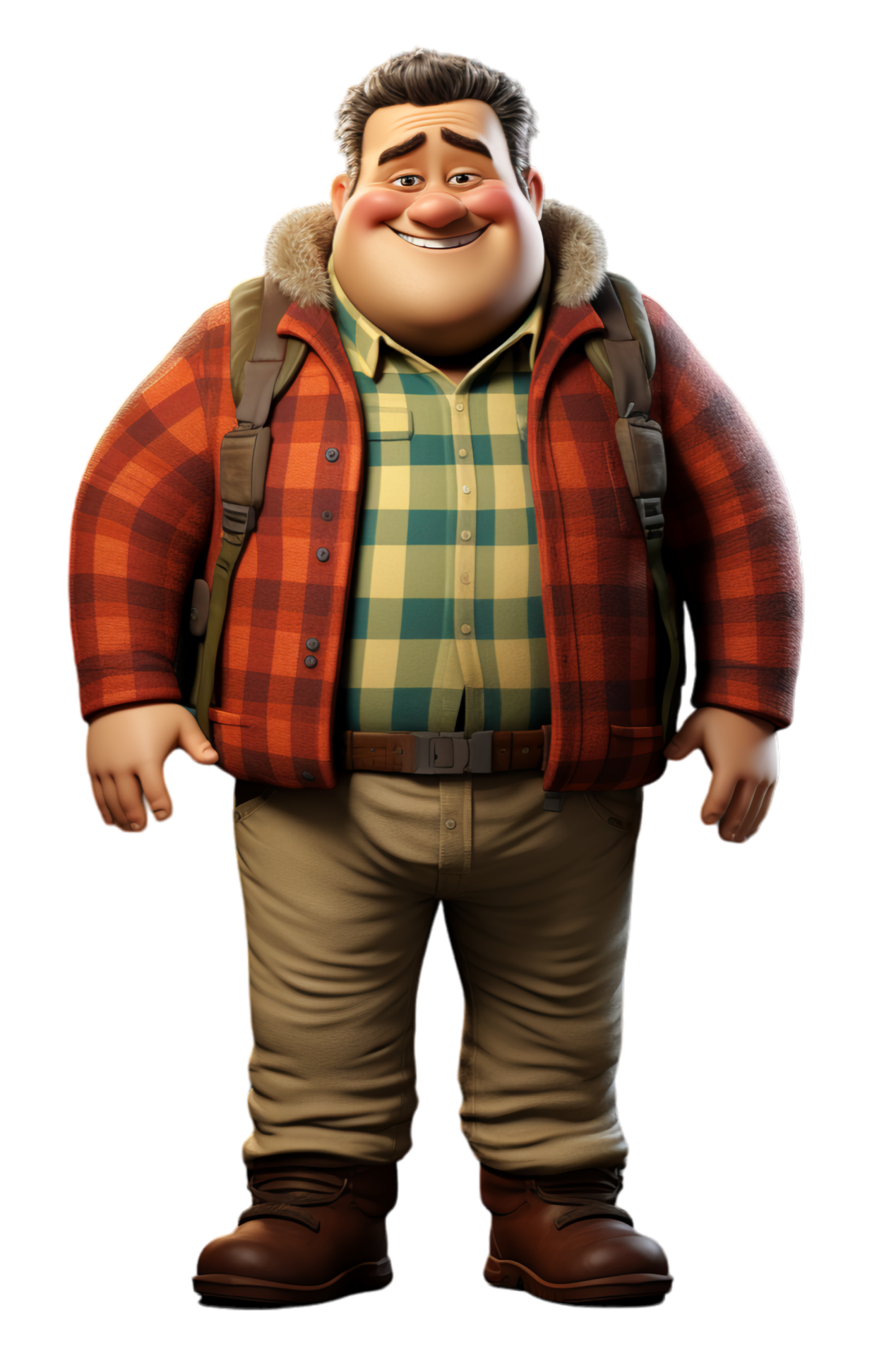 3d Illustration Of Fat Man Character With Transparent Background 3d-illustration-of-fat-man-character-with-transparent-background