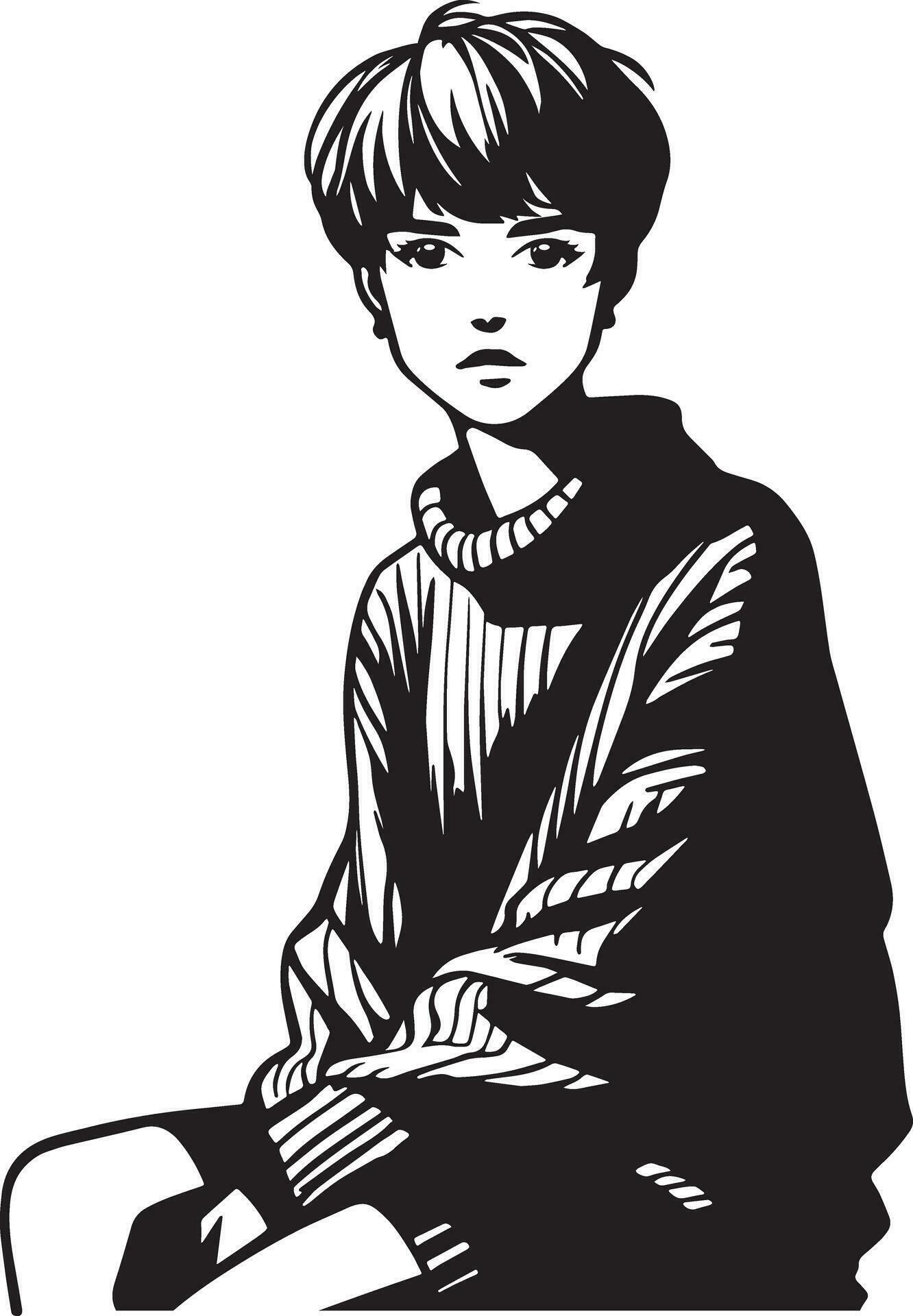Fashion Woman Sketch Drawing 34594383 Vector Art At Vecteezy