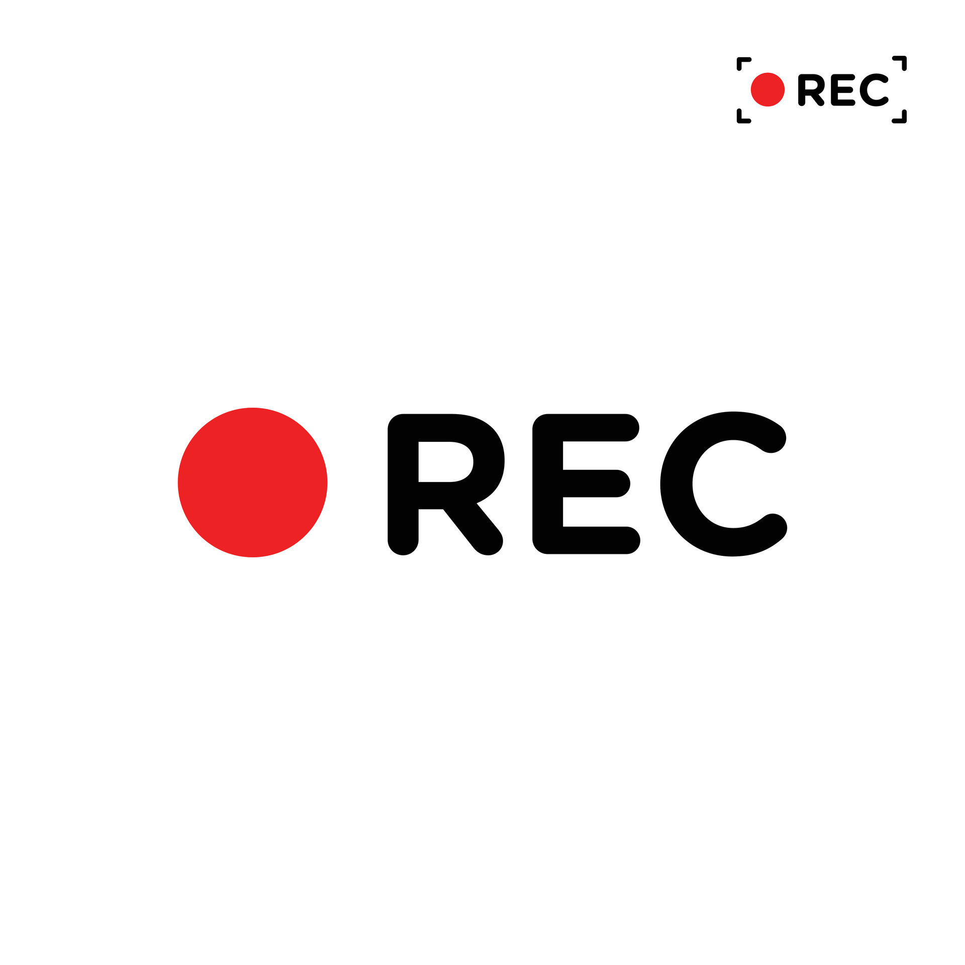 Video Screen Recording. Video Recording start 34603379 Vector Art at ...