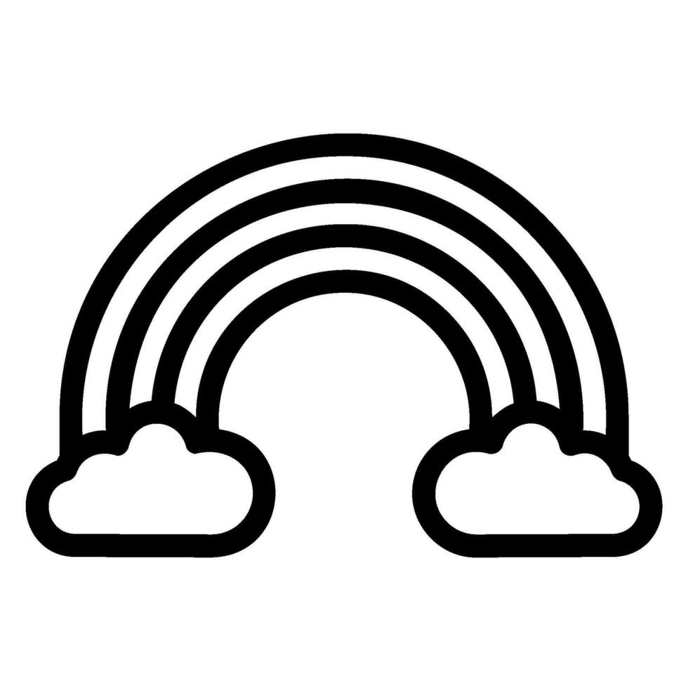 rainbow line icon 34607460 Vector Art at Vecteezy