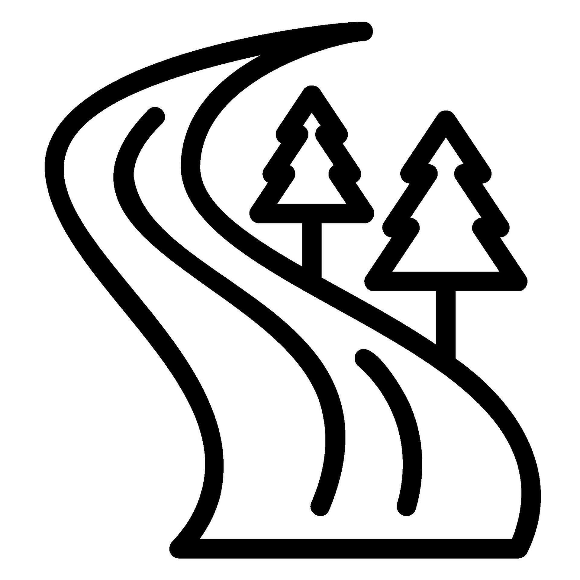 river line icon 34607464 Vector Art at Vecteezy