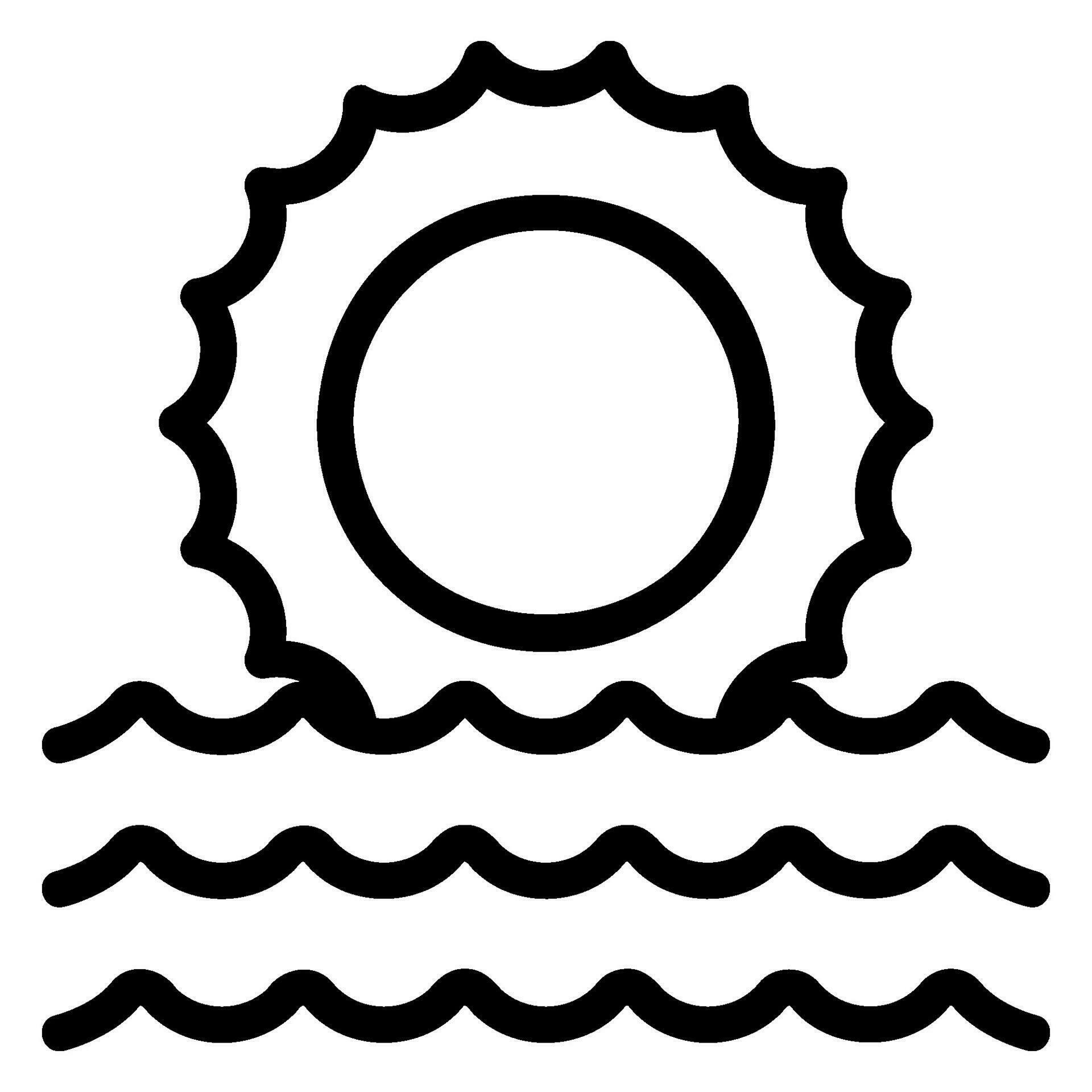 ocean line icon 34607548 Vector Art at Vecteezy