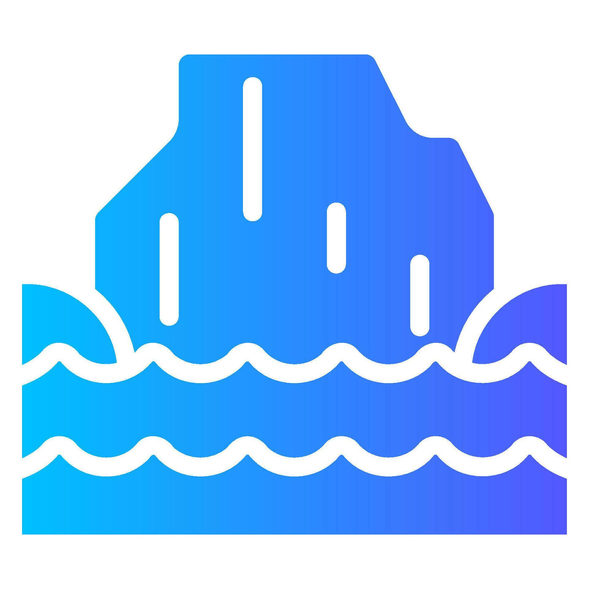 glacier gradient icon 34607565 Vector Art at Vecteezy