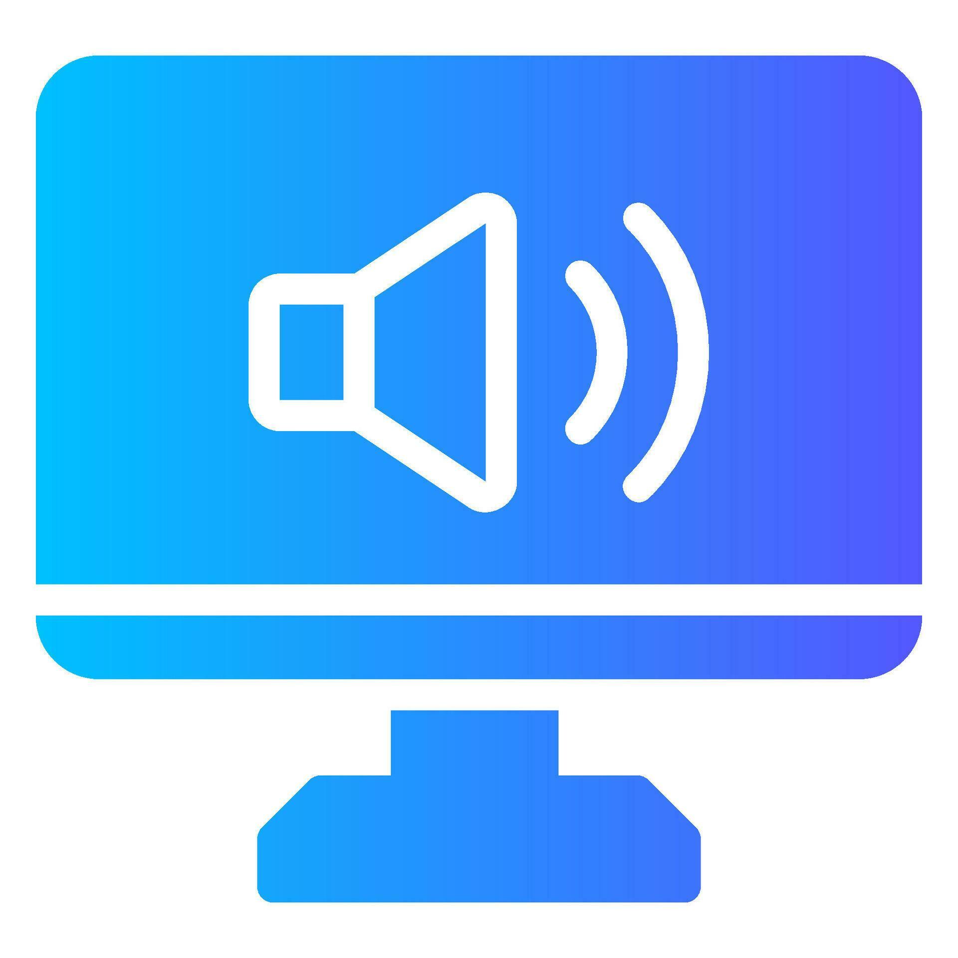 sound gradient icon 34607741 Vector Art at Vecteezy