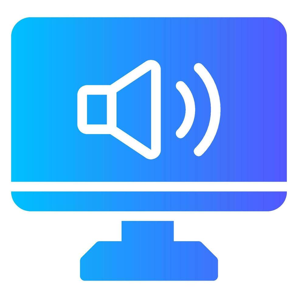 sound gradient icon 34607741 Vector Art at Vecteezy