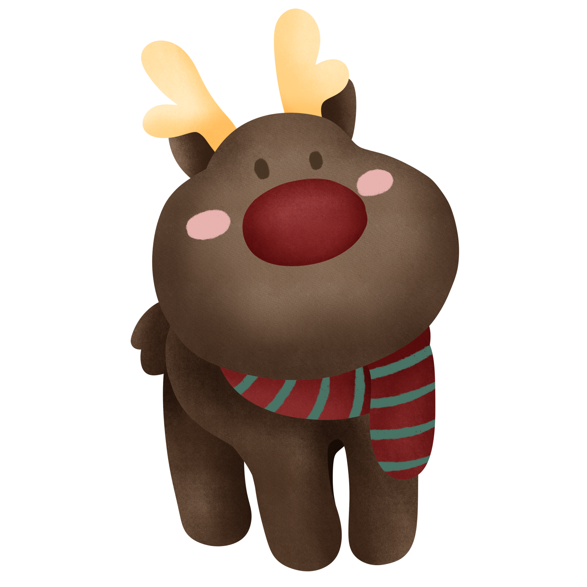 Cute Christmas Reindeer 34608940 Png