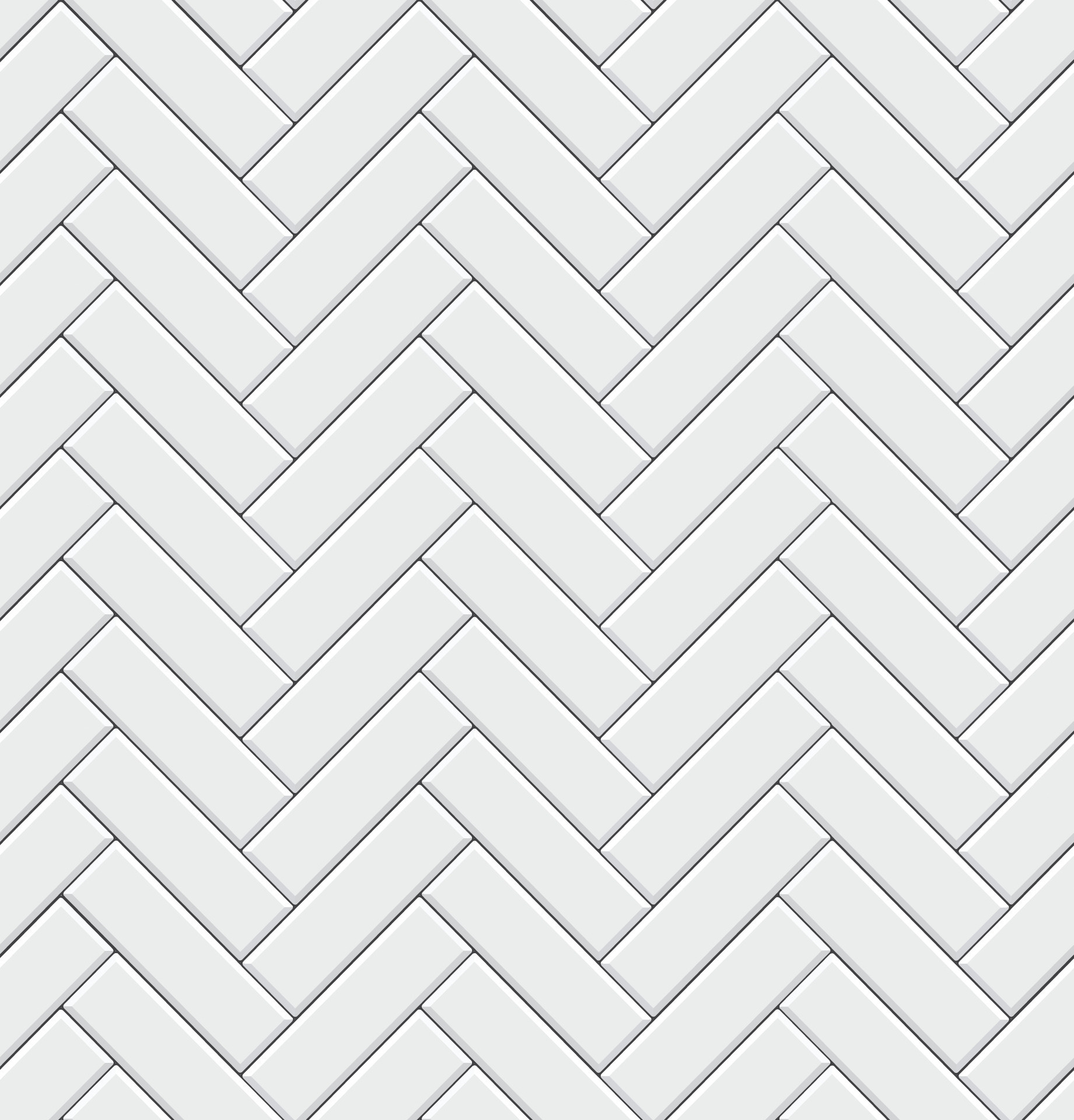 Seamless pattern with modern rectangular herringbone white tiles ...